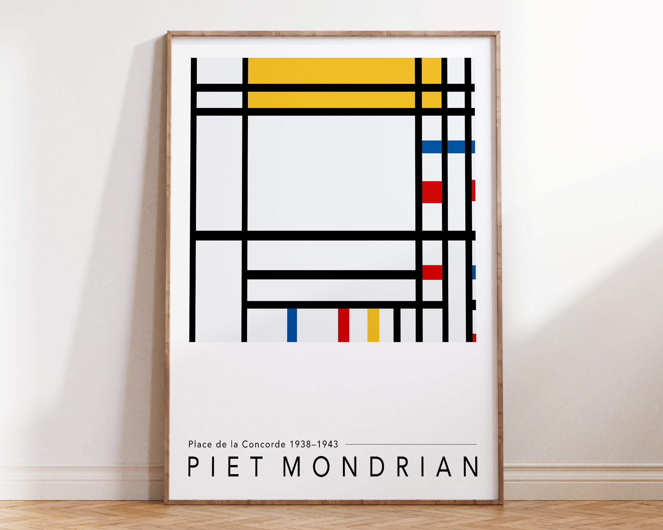 POSTER Minimal Piet Mondrian Geometric Poster, Bauhaus Era Poster, Piet ...