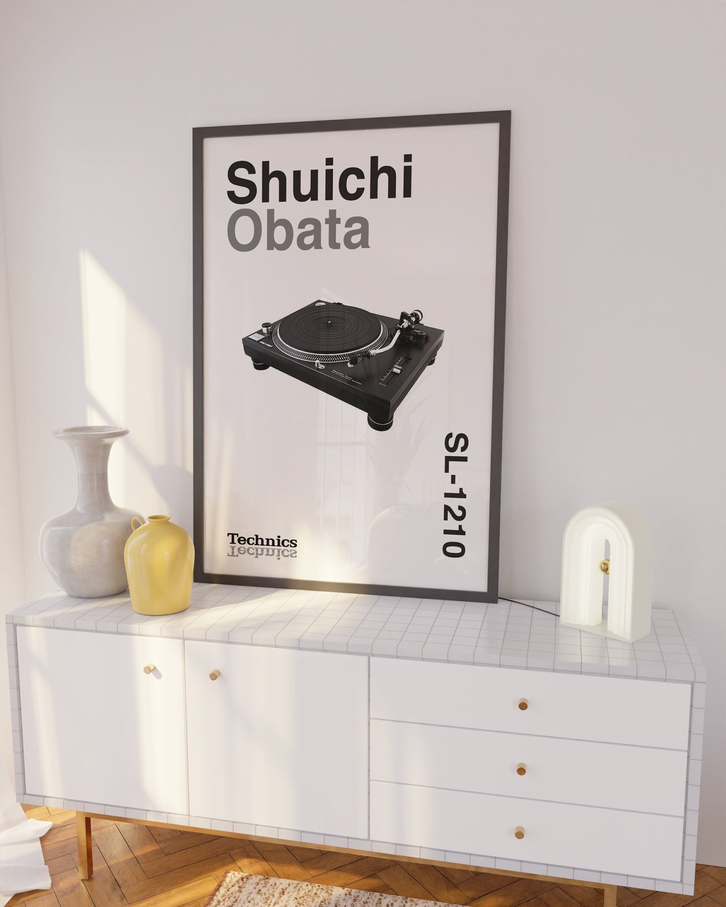 POSTER Minimalist Print of the Iconic Technics SL1200 / 1210 Turntable ...