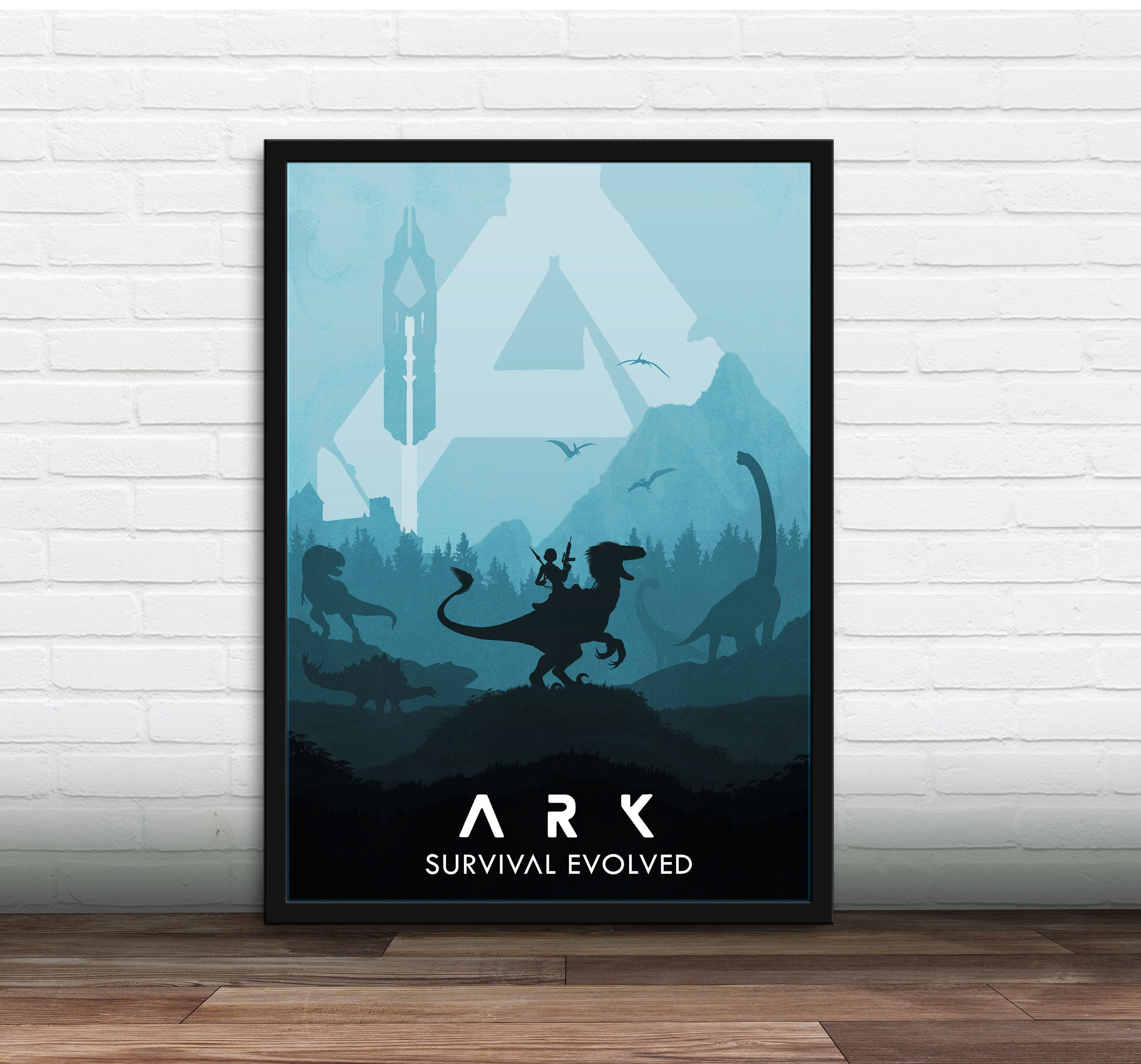POSTER Minimalist Video Game Poster - Ark, Art Print, Gamer gift, Gift ...