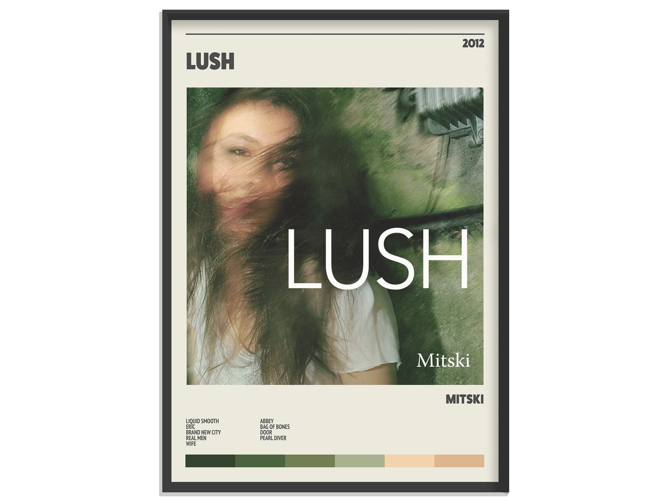 POSTER Mitski - Lush - Retro Album Print | Music Poster - Matte Paper ...