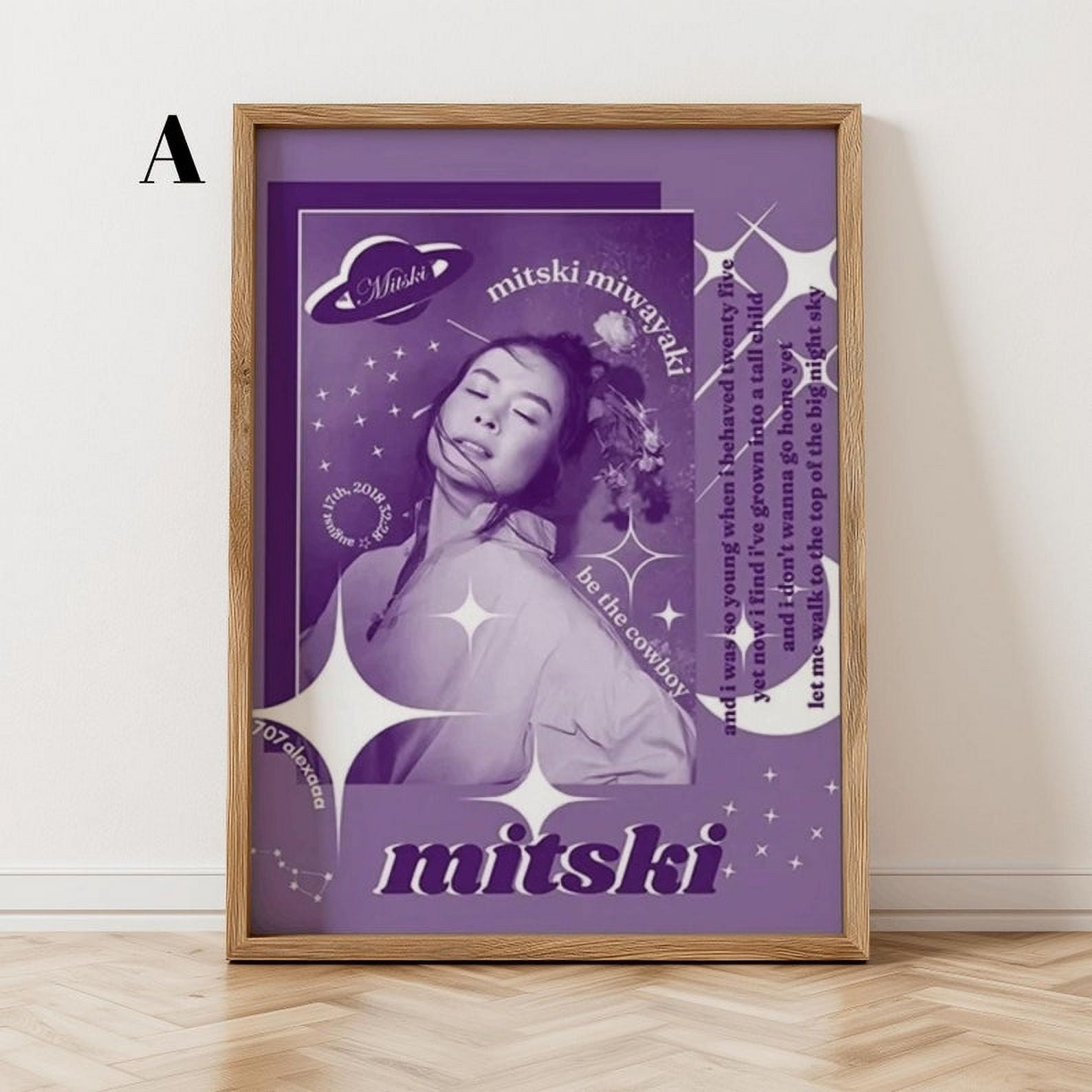 POSTER Mitski Posters Retro Music Prints Mitski Poster Print Variation ...