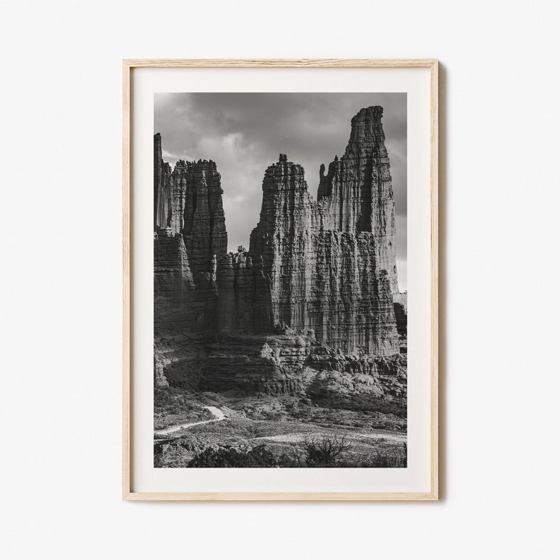 POSTER Moab Photo Poster Print, Moab Black and White Wall Art, Moab ...