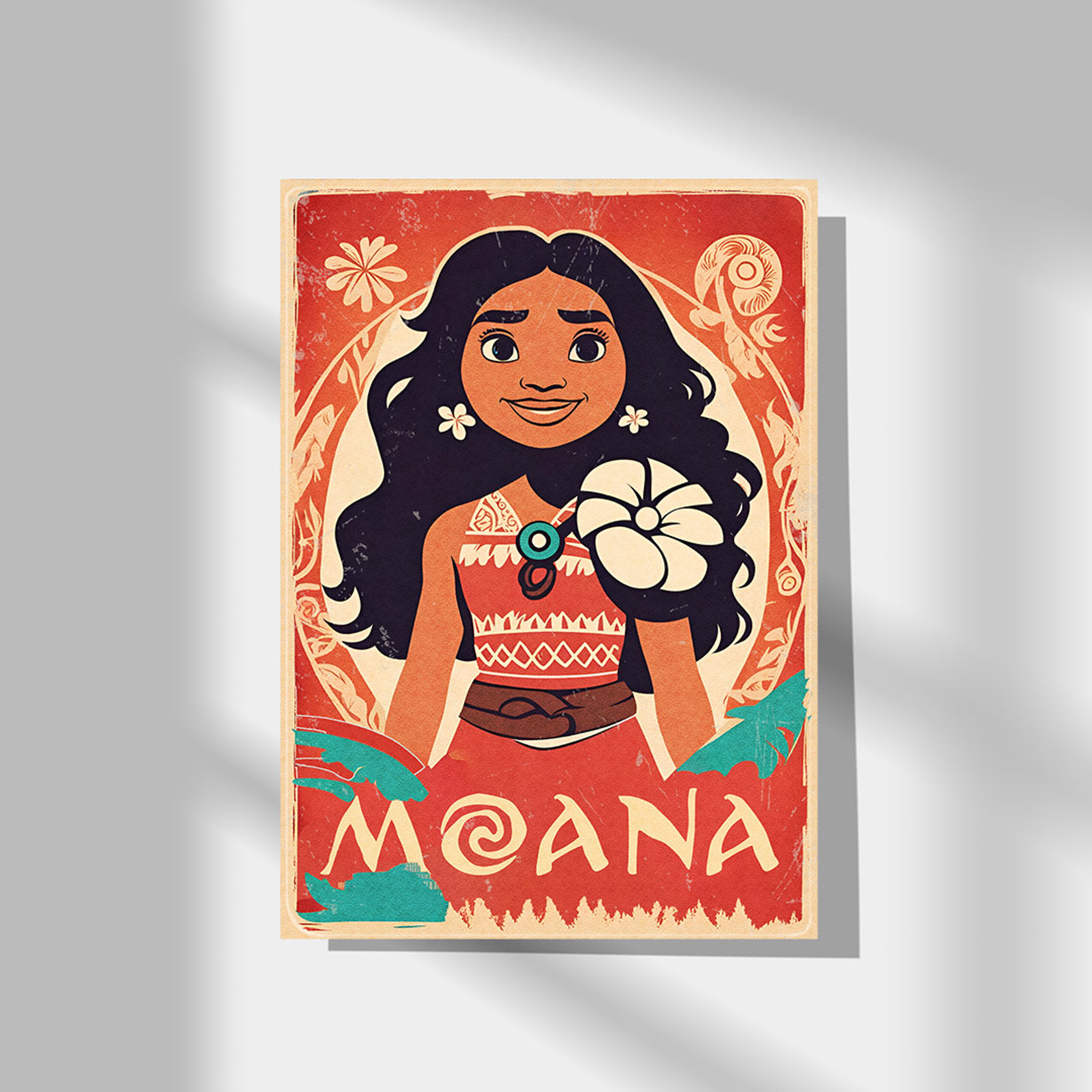 POSTER Moana Poster, Moana Print, A3, A4, A5, Comic Book Poster, Disney ...