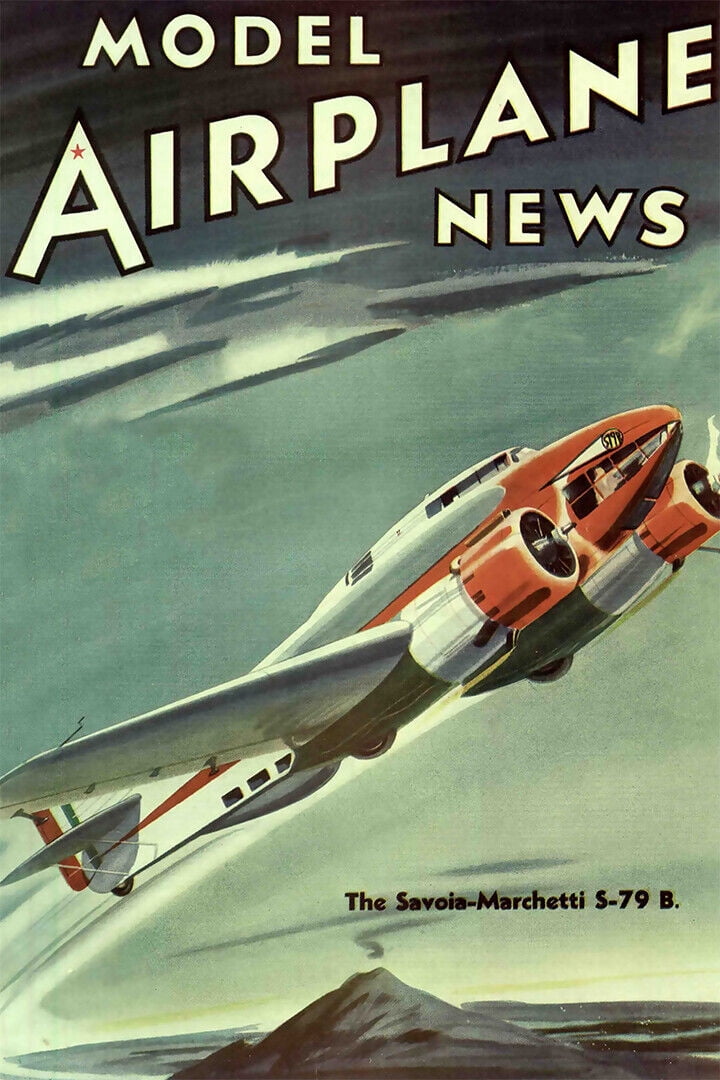 POSTER Model Airplane News Vintage Magazine Cover Art Wall Room Poster ...