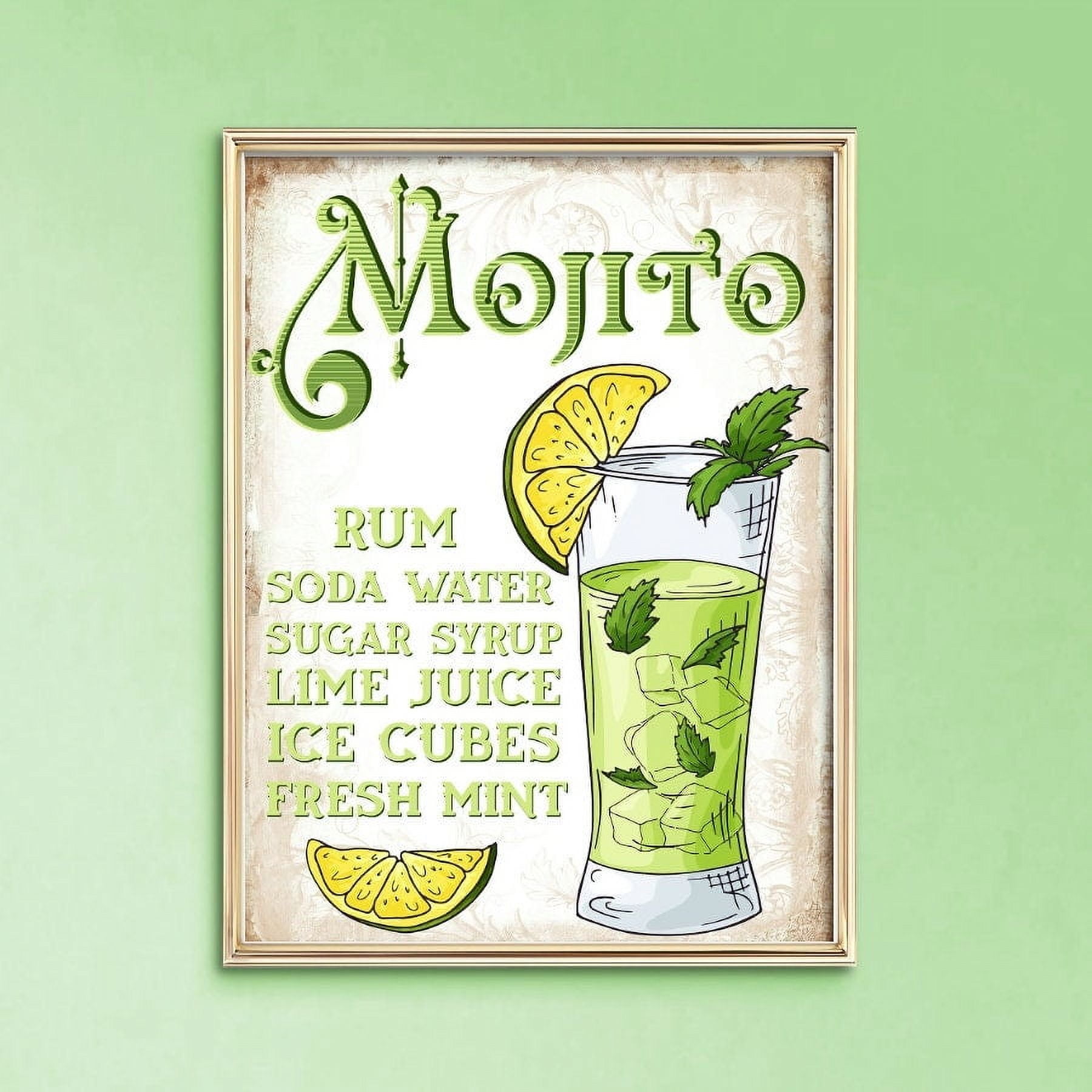 POSTER Mojito Poster, Cocktail Poster, Retro Poster, Alcohol Poster ...