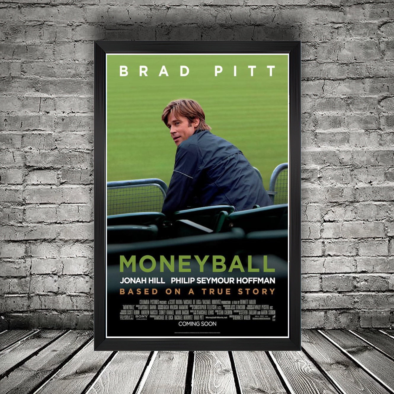 POSTER Moneyball (2011) Movie Posters | Brad Pitt | Jonah Hill | Philip Seymour Hoffman | House ...