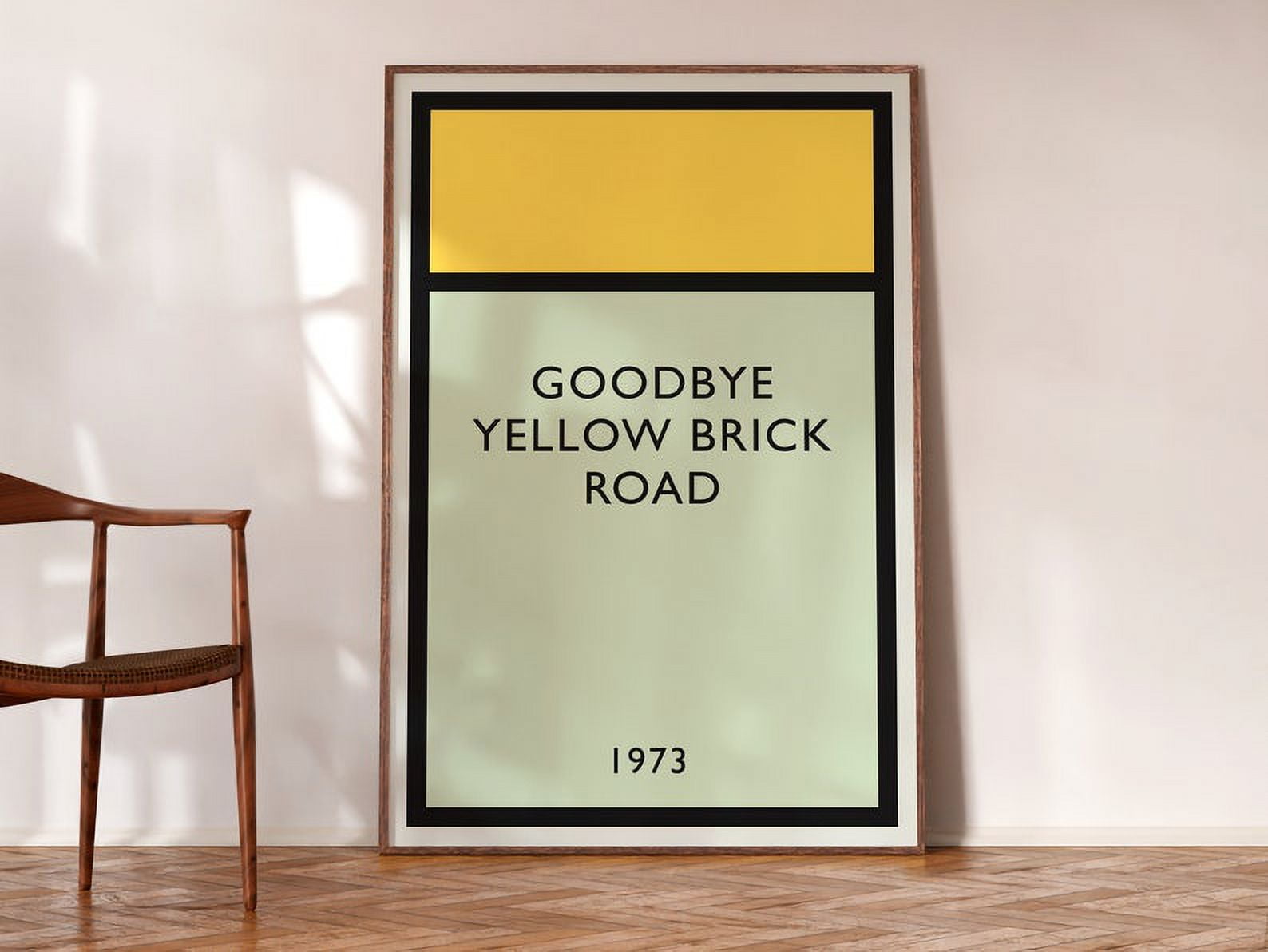POSTER Monopoly Style Art Print, Goodbye Yellow Brick Road, Pop Music ...