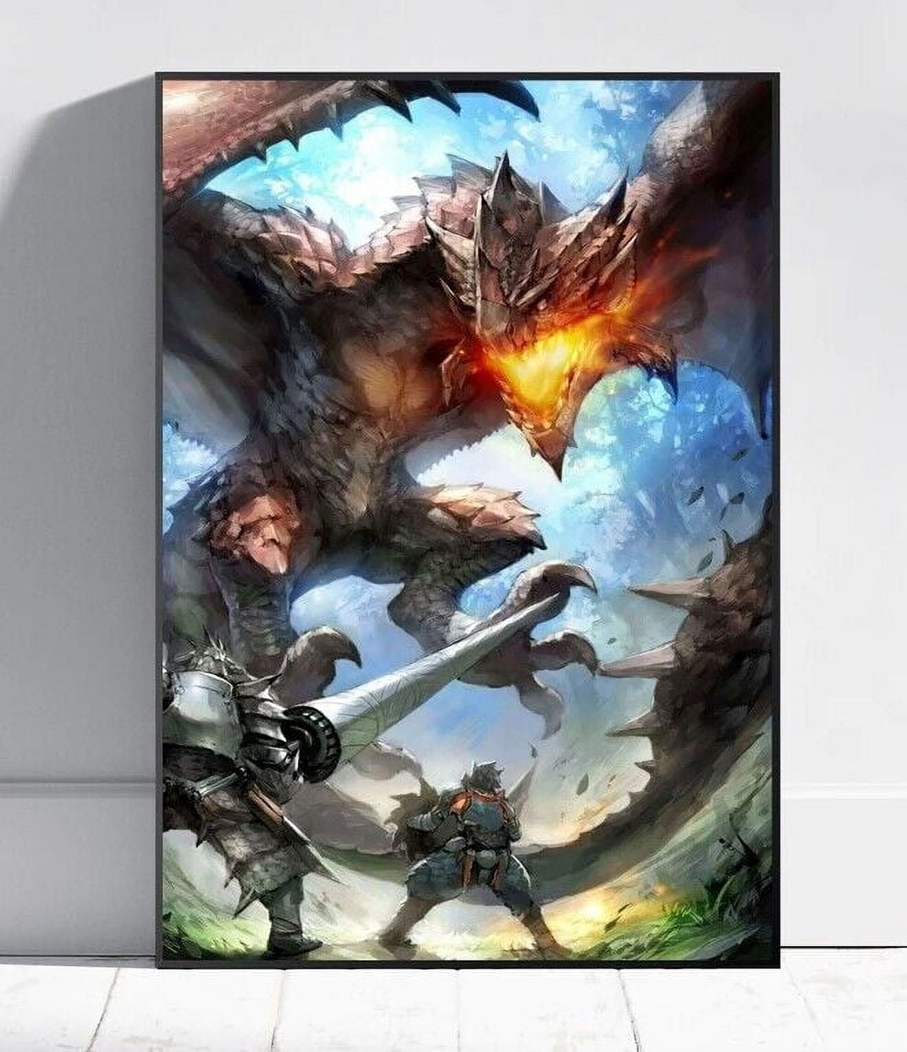 POSTER Monster Hunter World Poster, Iceborne Wall Art, Rolled Print ...