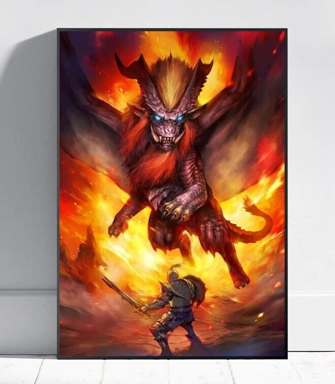 POSTER Monster Hunter World Poster, Iceborne Wall Art, Rolled Print ...