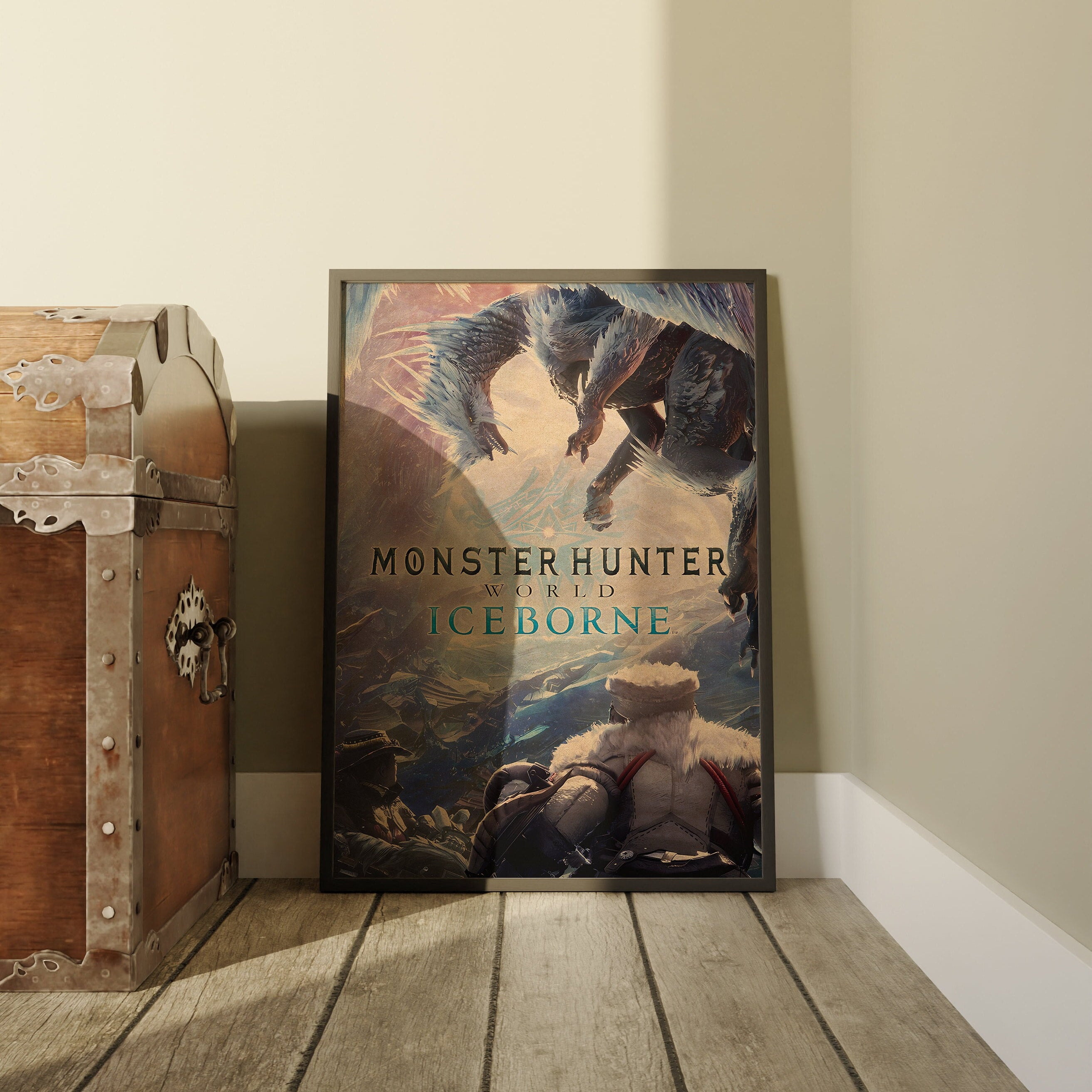 POSTER Monster Hunter World Poster - Kraft Paper Print | Gaming Wall ...