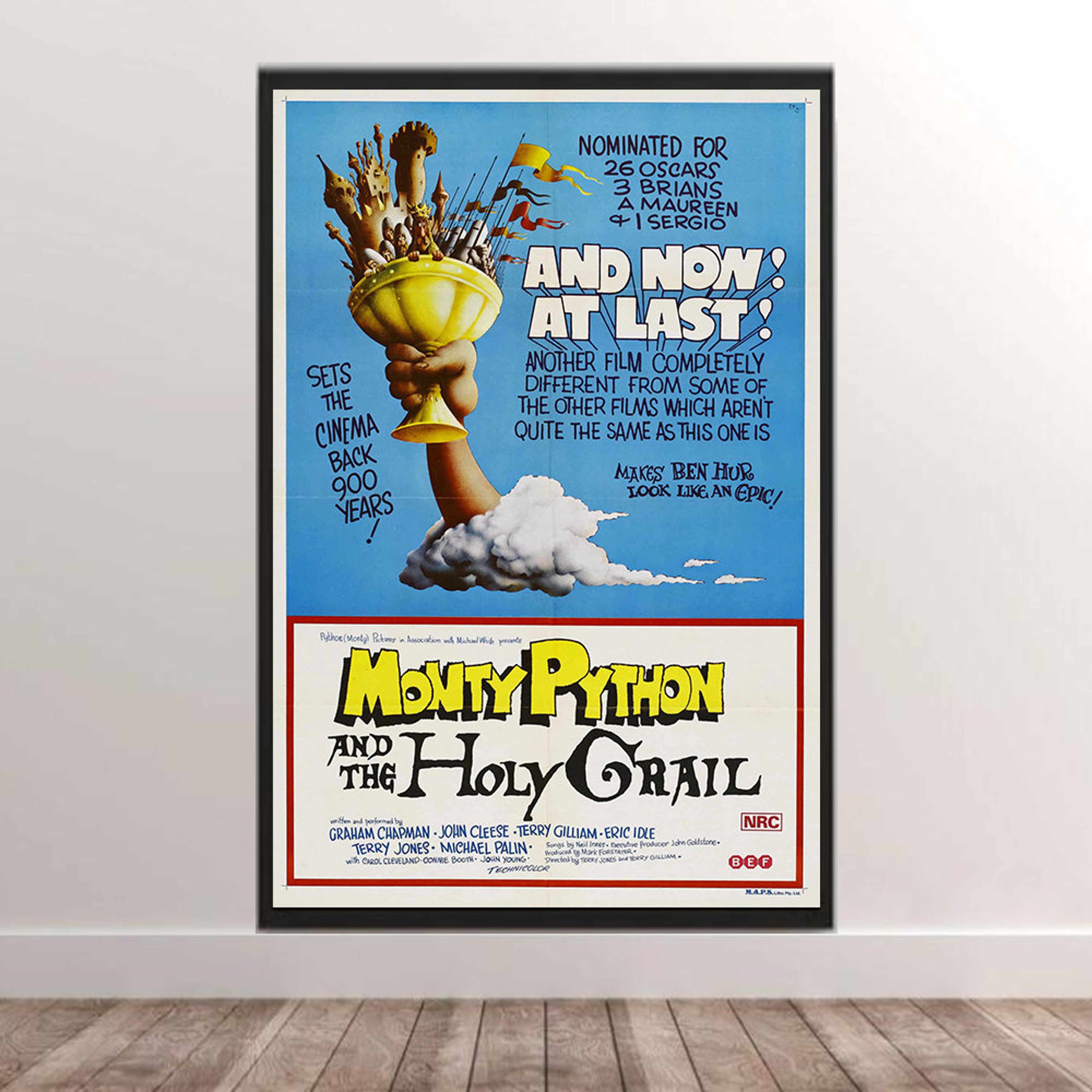 POSTER Monty Python And The Holy Grail Movie Poster Classic Film Poster Wall Decor High Quality ...