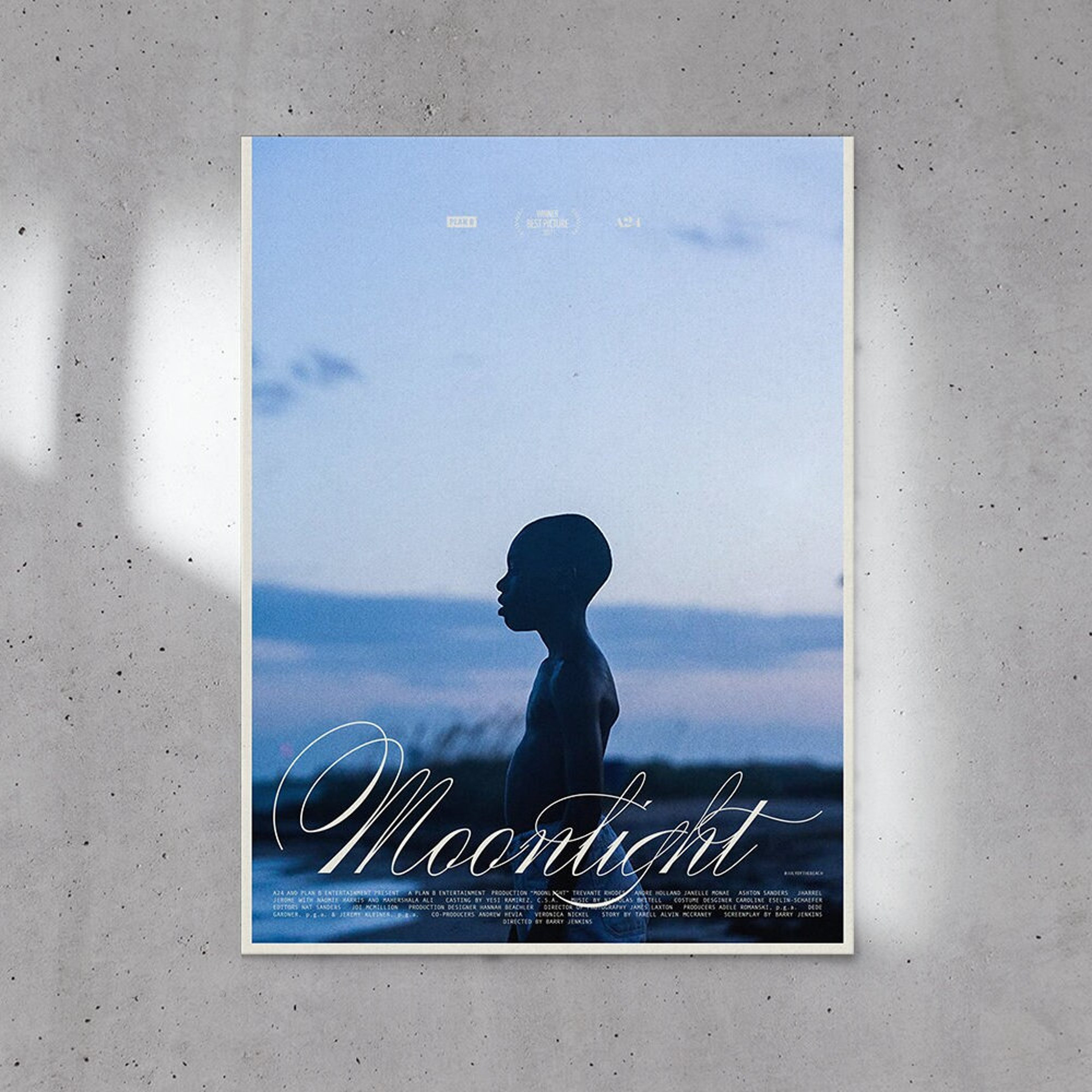 POSTER Moonlight Poster , Original Design, Wall Art, Poster Wall Art ...