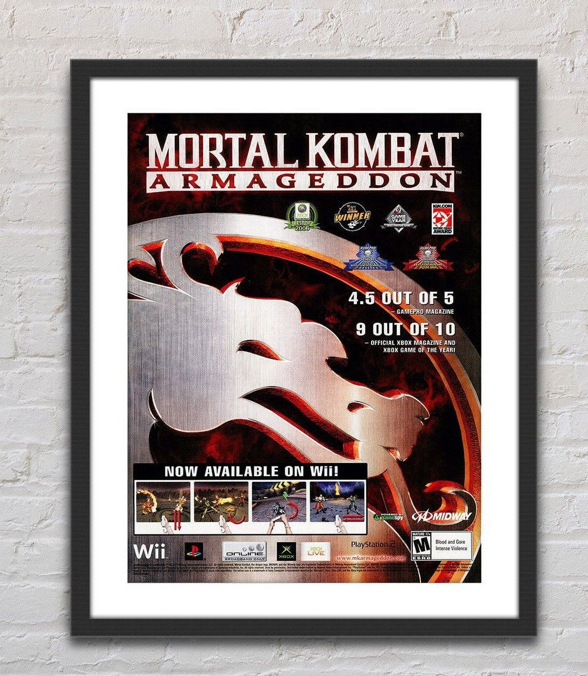 POSTER Mortal Kombat Armageddon PS2 XBOX Poster-12x18-UNFRAMED ...