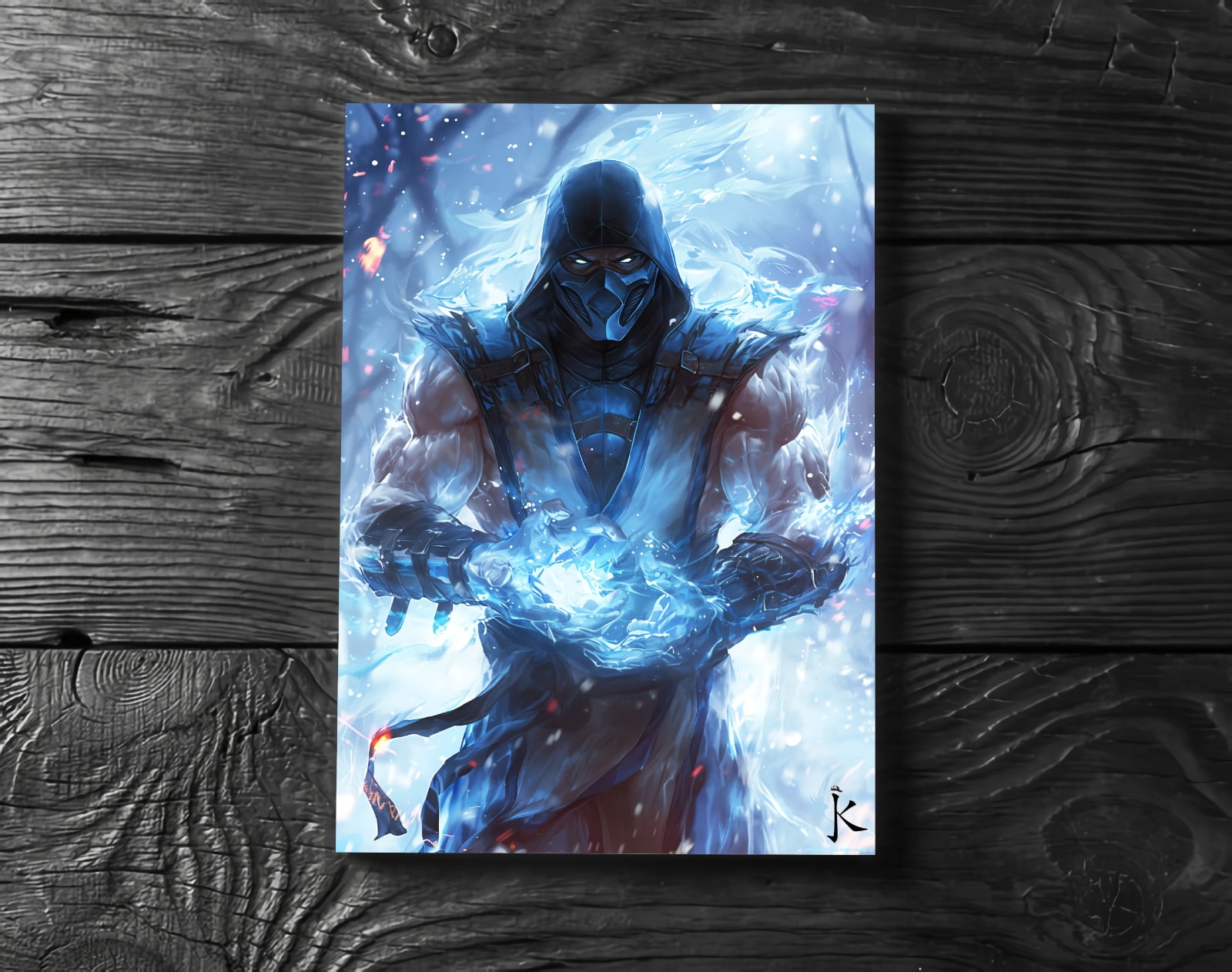 POSTER Mortal Kombat Sub Zero Video Game Poster Print-16x24-UNFRAMED ...