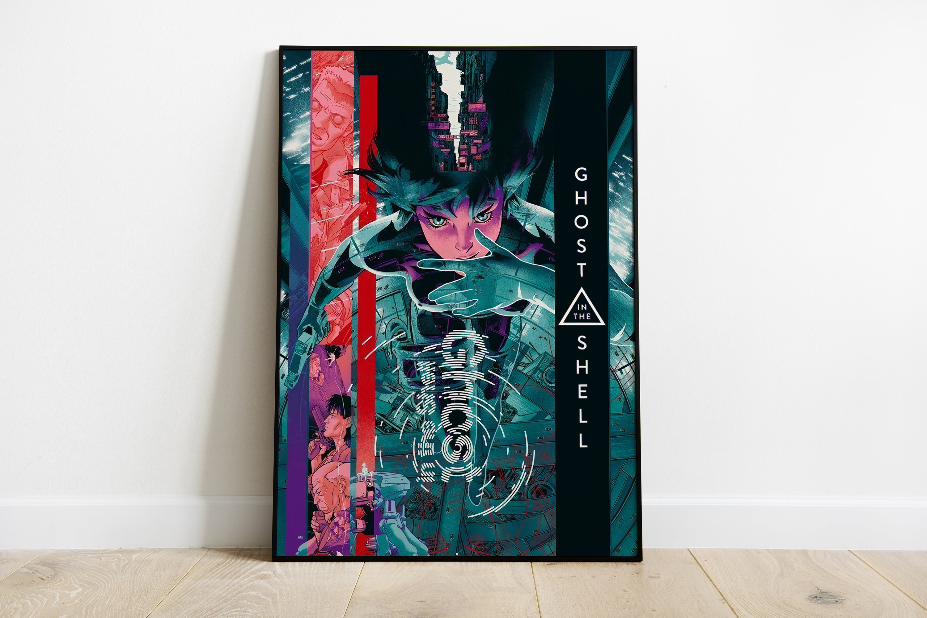 POSTER Motoko Kusanagi Illustration Ghost in the Shell Wall Art Ghost ...