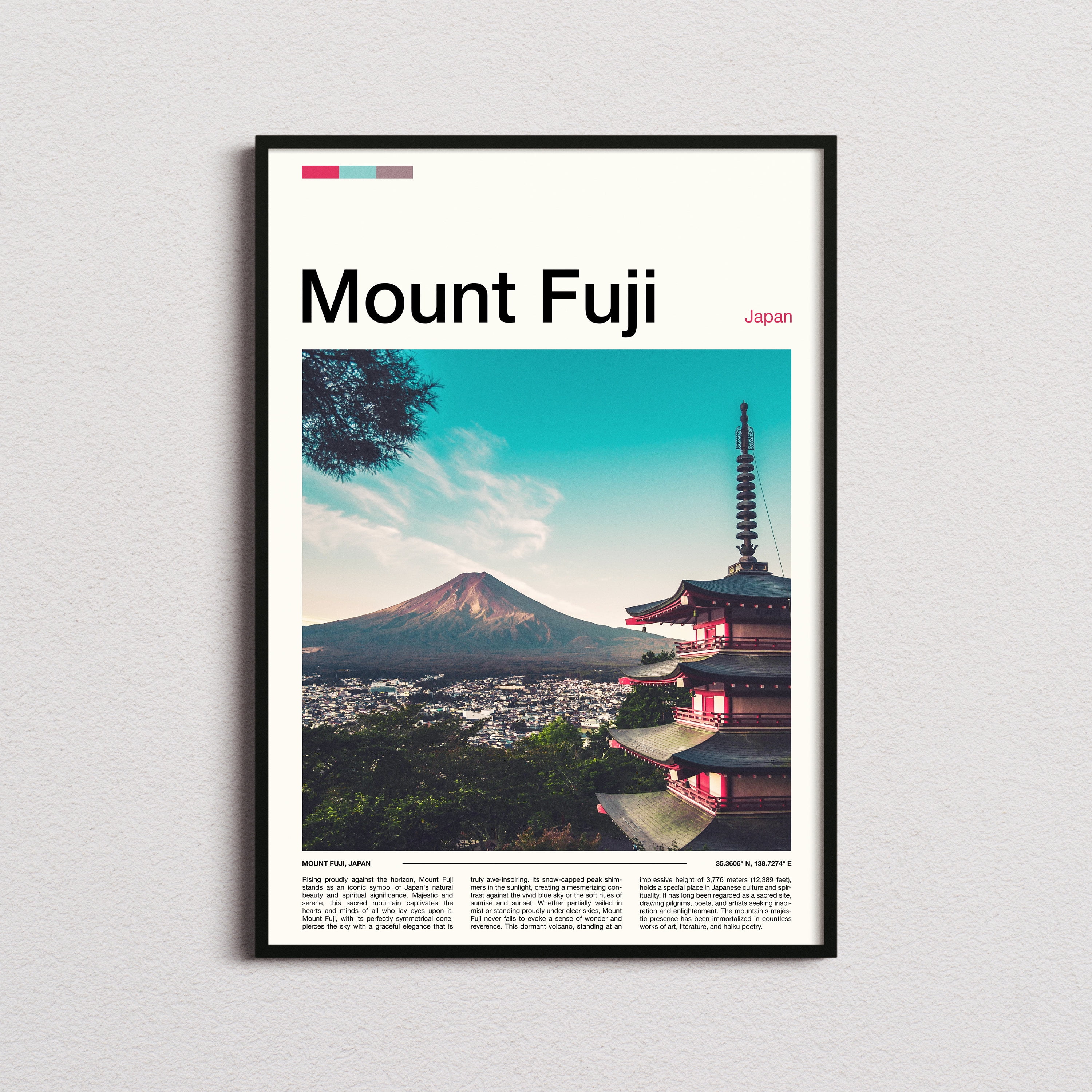 POSTER Mount Fuji Print, Mount Fuji Poster, Mount Fuji Wall Art, Japan ...