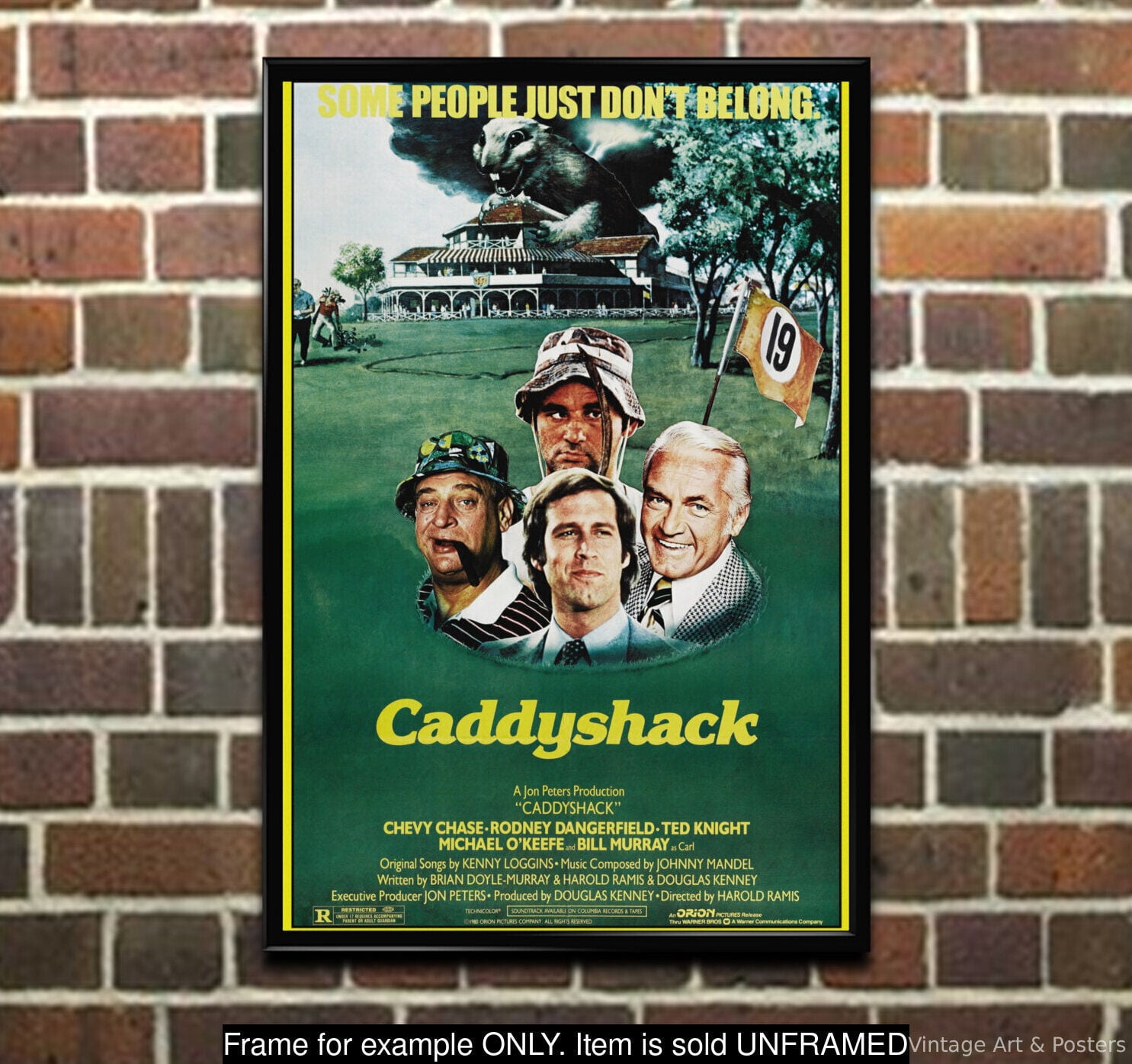 POSTER Movie Poster CaddyShack, Bill Murray, Chevy Chase, Rodney ...
