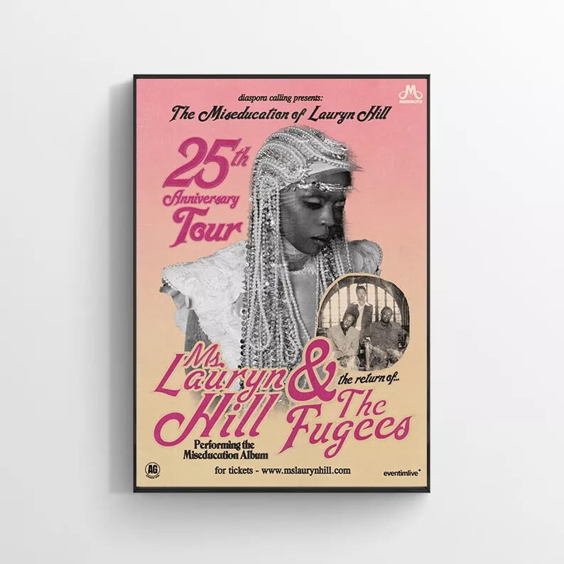 Poster Ms Lauryn Hill The Miseducation Of Lauryn Hill 25th Anniversary