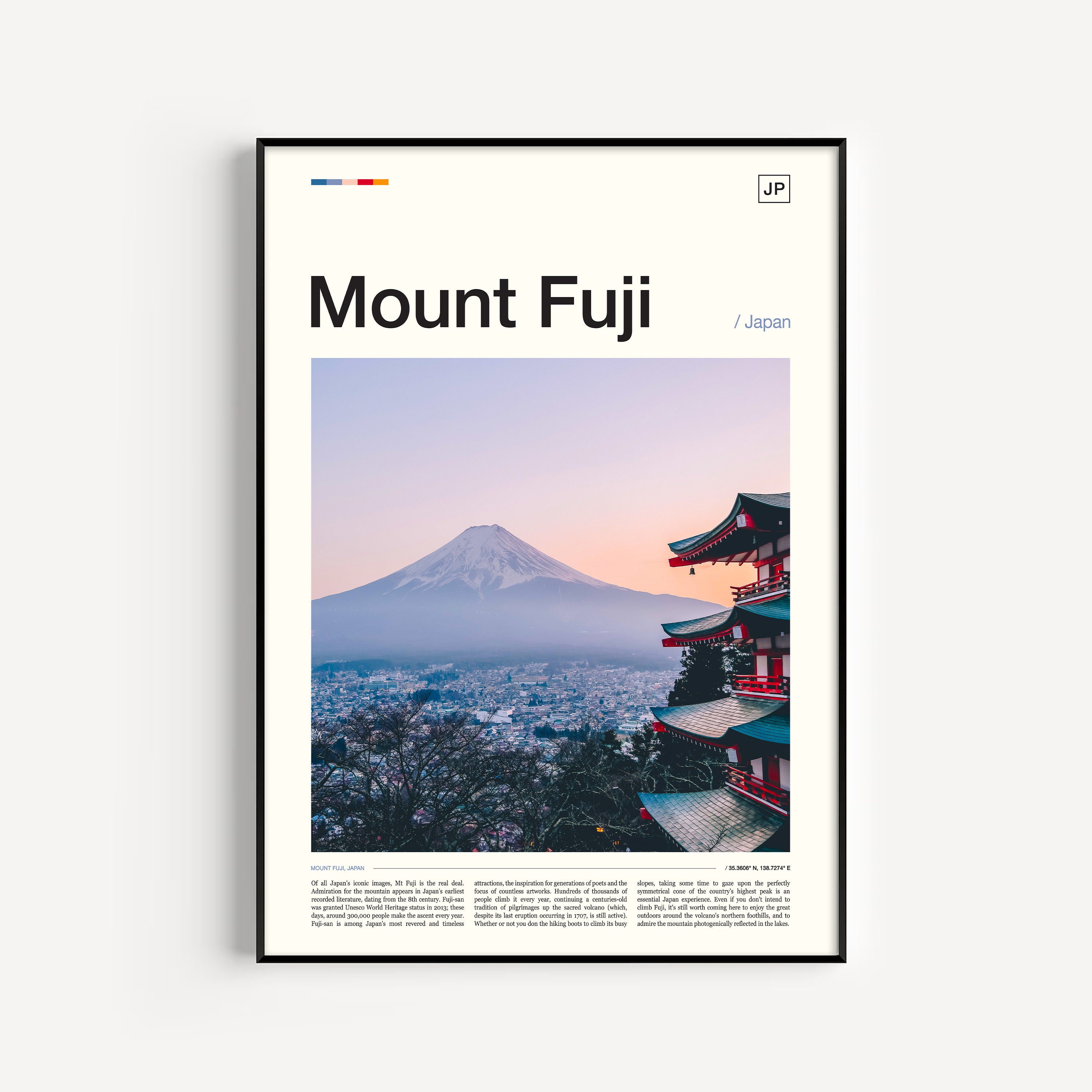POSTER Mt Fuji Print, Mt Fuji Poster, Mt Fuji Artwork, Mt Fuji Wall Art ...