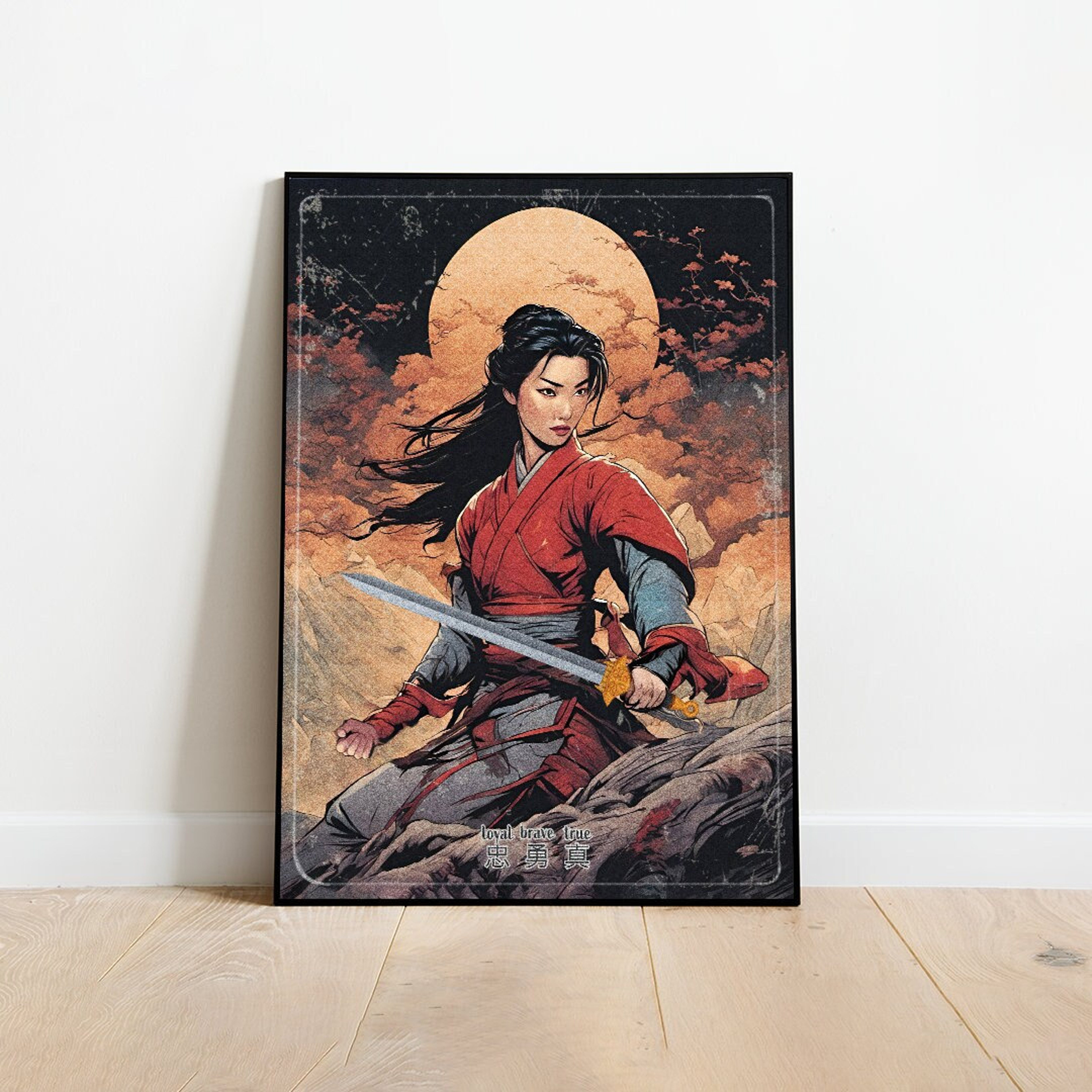 POSTER Mulan Poster, Mulan Print, A3, A4, A5, Comic Book Poster, Disney ...