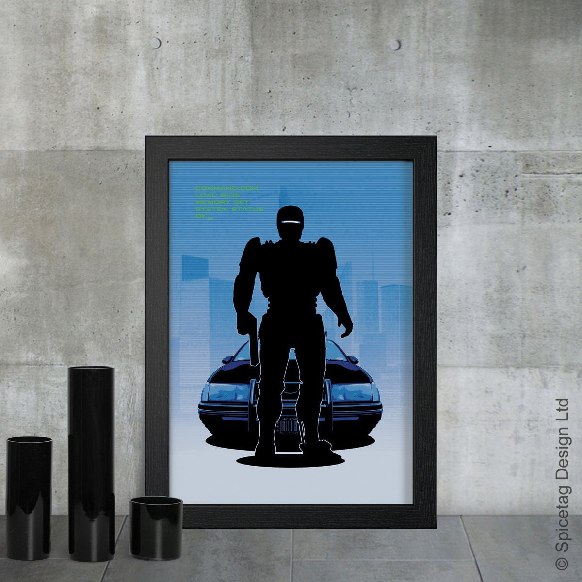 POSTER Murphy A3 Poster Print 80s Retro Robot Movie Sci Fi Robot Cop ...