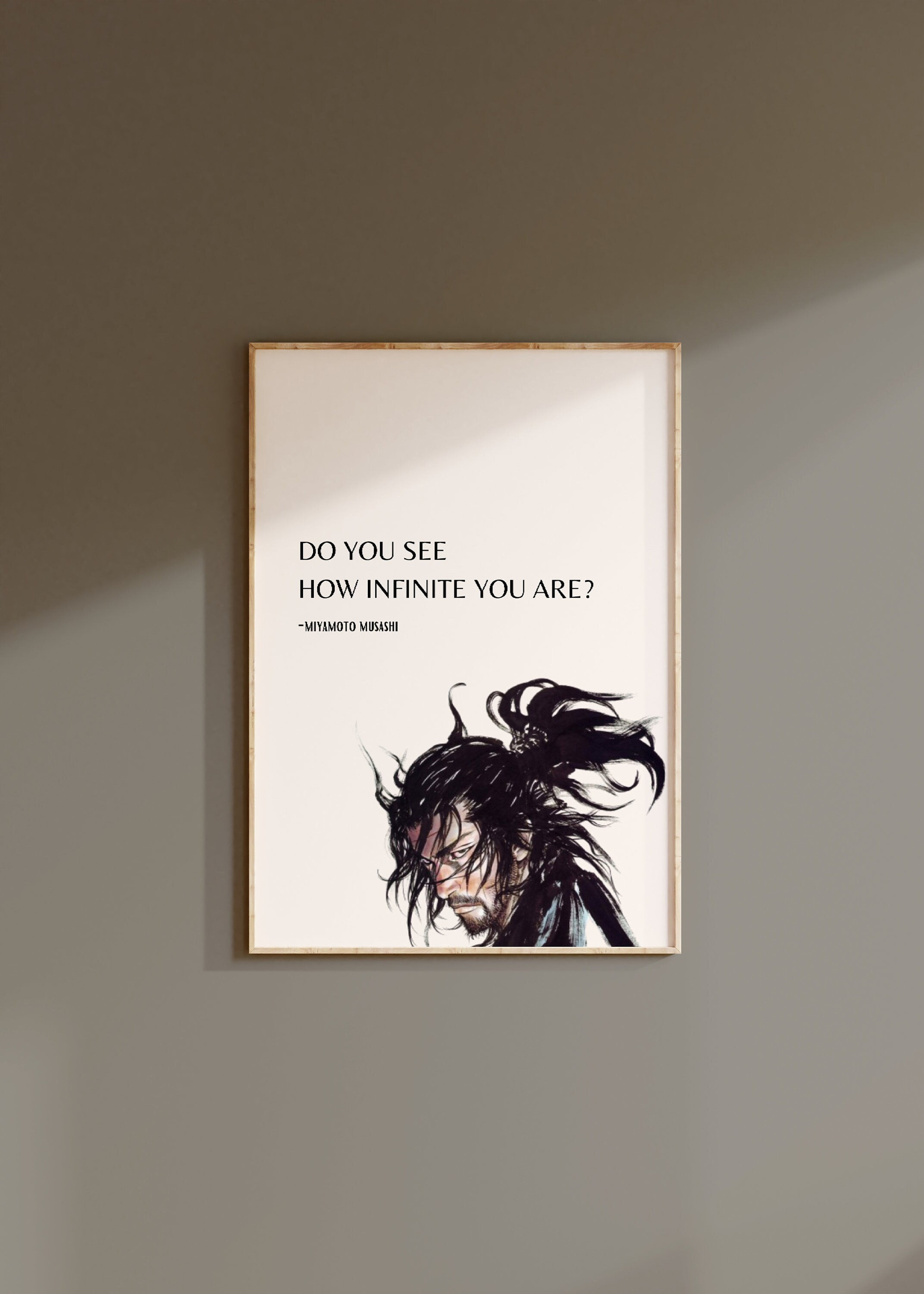 POSTER Musashi Vagabond Art: Samurai Poster, Anime Aesthetics, Japanese ...