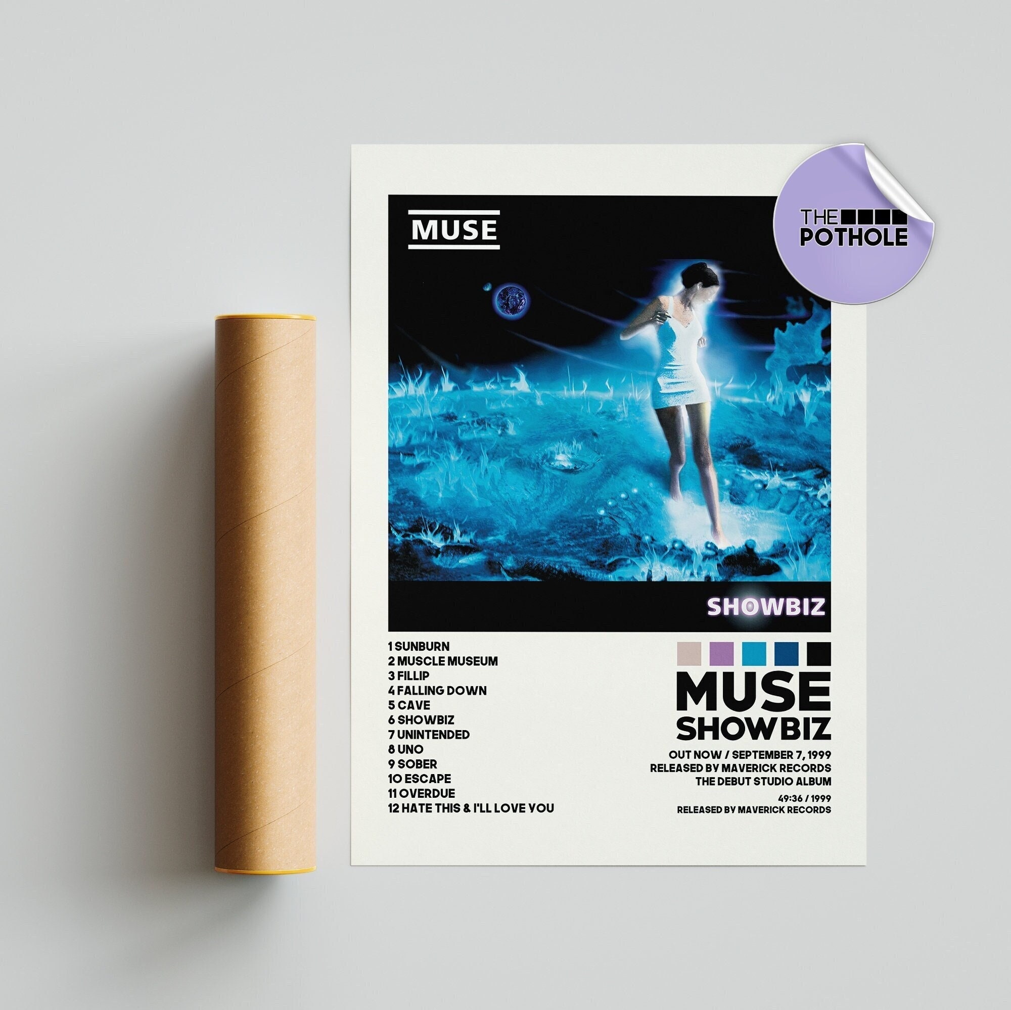 POSTER Muse Posters / Showbiz Poster / Muse, Album Cover Poster, Poster ...
