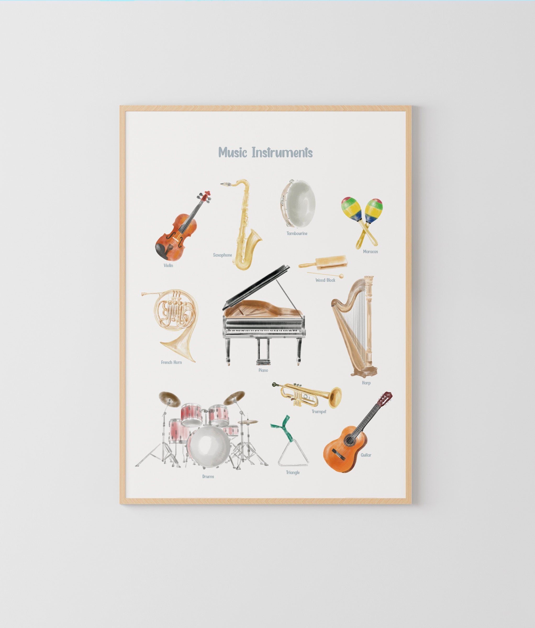 POSTER Music Instruments Poster, Classical Music Instruments ...