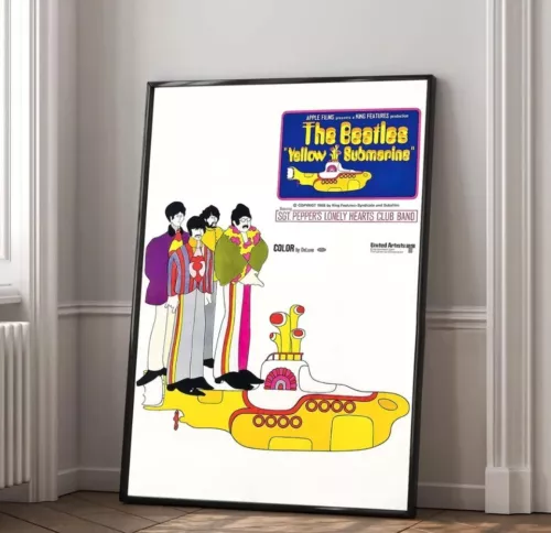 POSTER Music-Themed Poster, Beatles-Inspired Artwork, Retro Wall Art ...