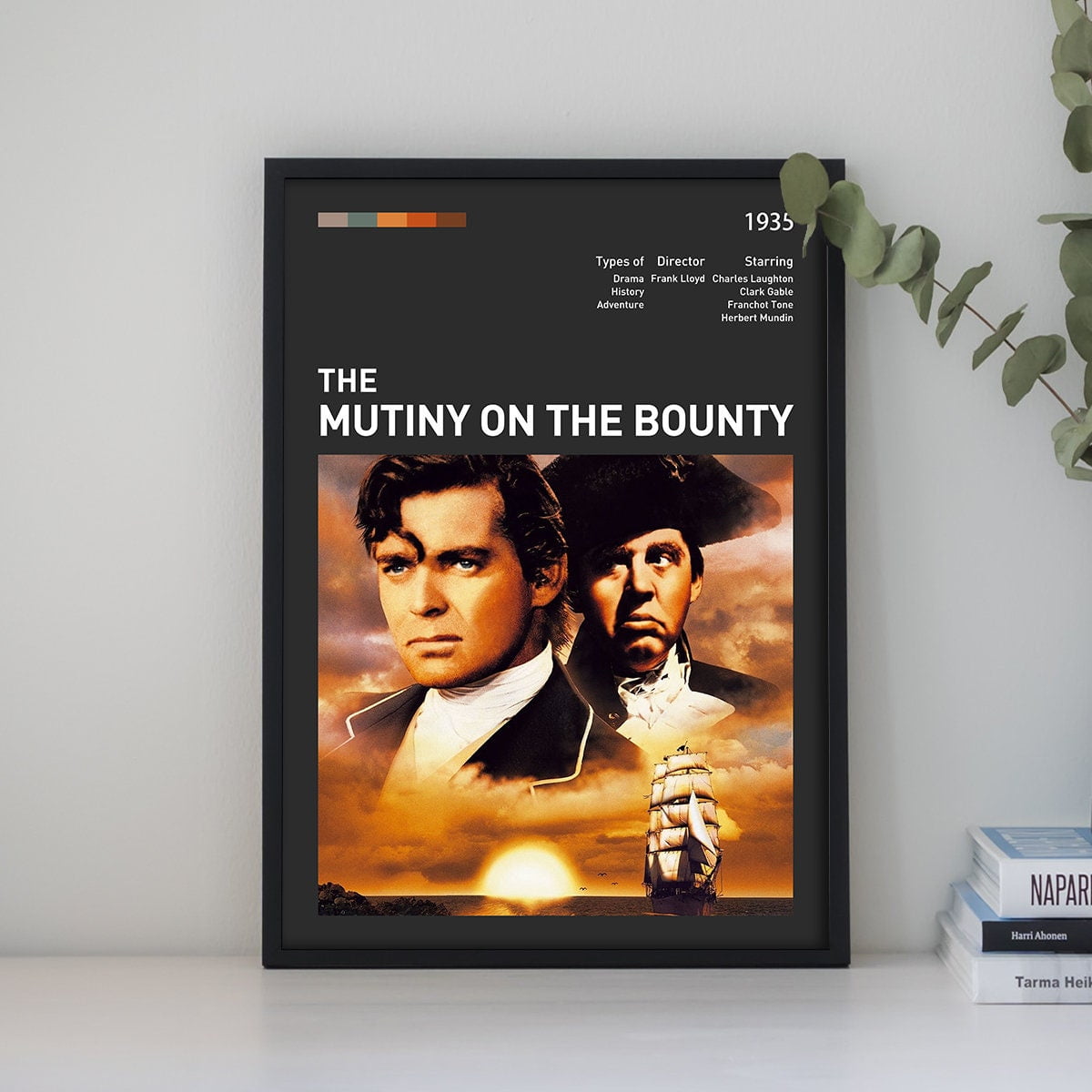 POSTER Mutiny on the Bounty Poster, Classic Vintage Film Posters, Movie ...