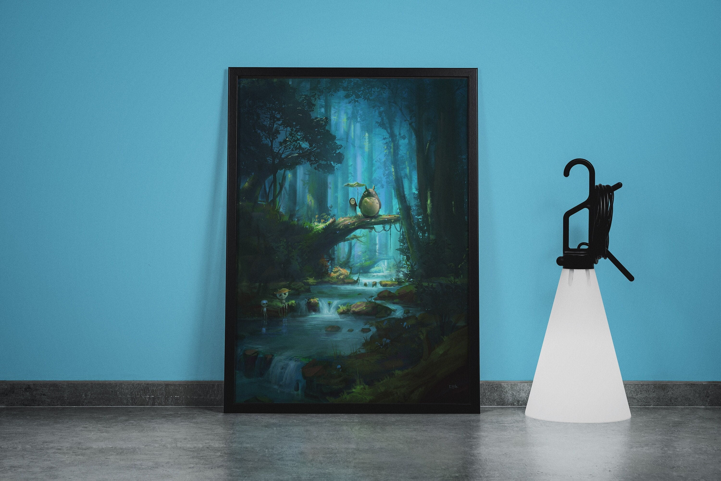 POSTER My Neighbor Totoro Poster River - Studio Ghibli Art - Anime ...