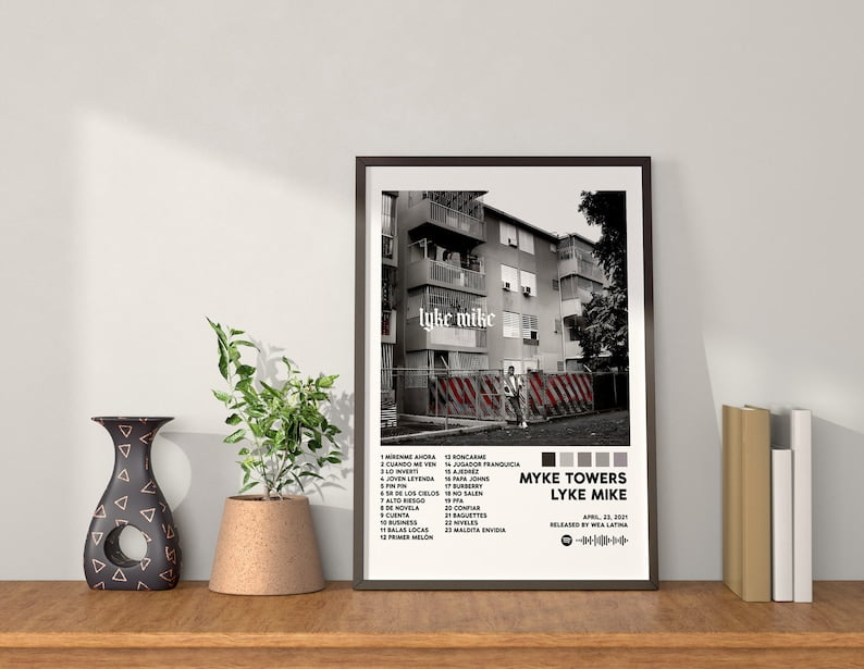 POSTER Myke Towers / Lyke Mike / Imprimible , portada del álbum, poster ...
