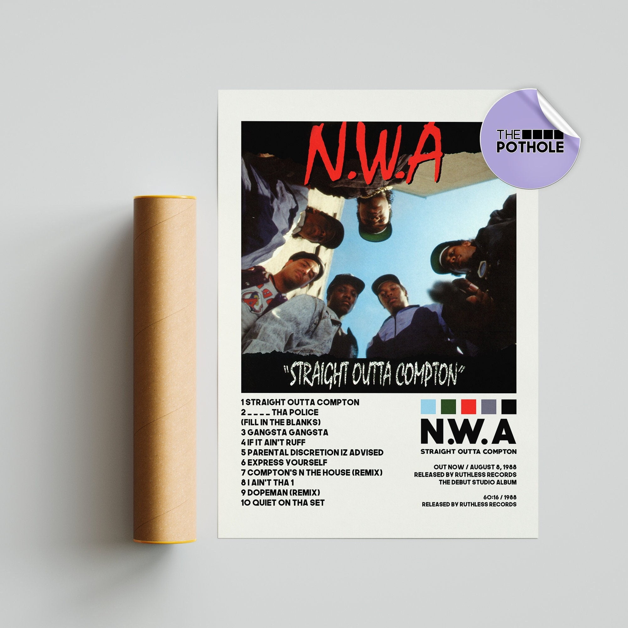 POSTER N.W.A. Posters / Straight Outta Compton Poster / Album Cover ...