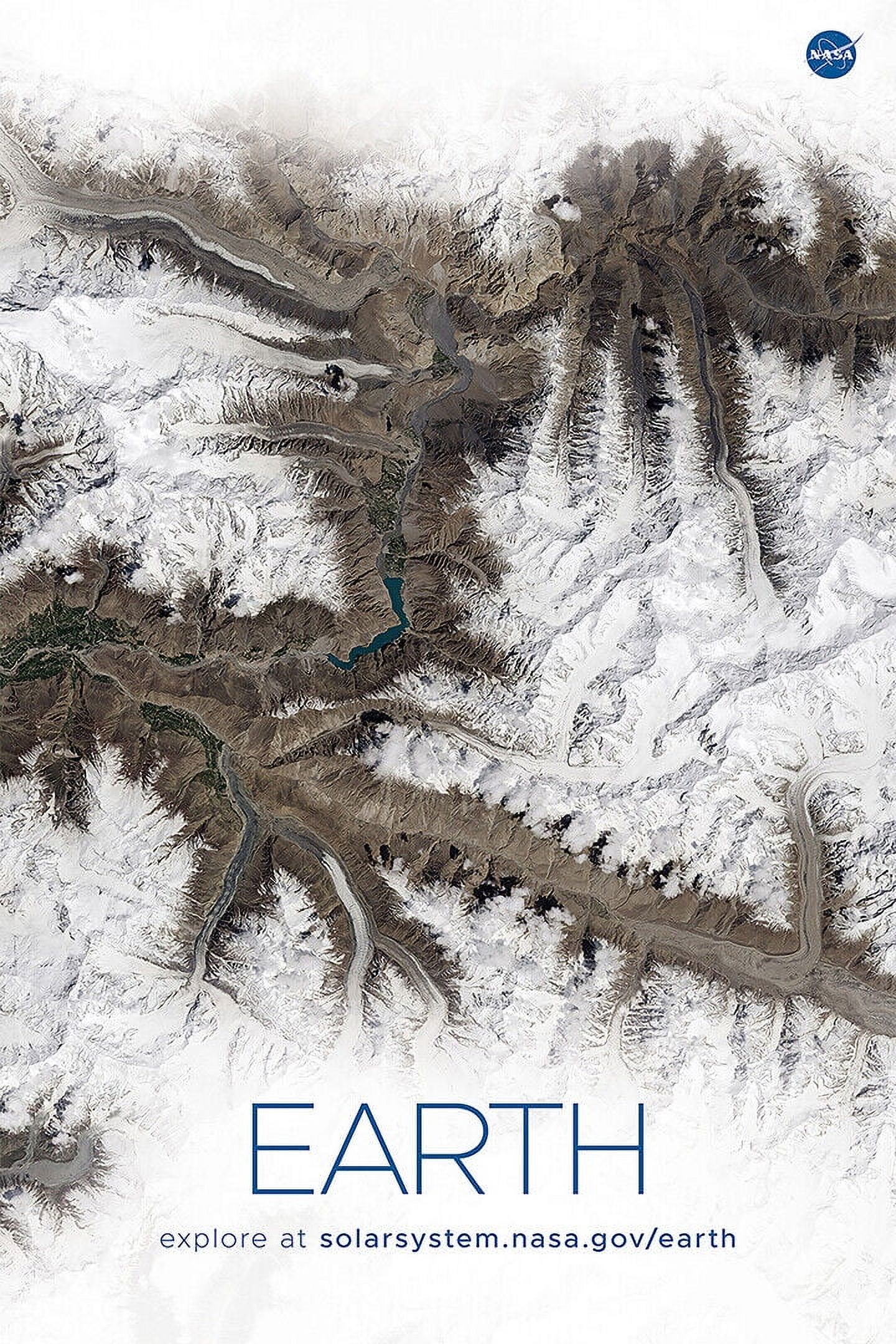 POSTER NASA Earth Glaciers Landsat Image Art Wall Indoor Room Poster ...
