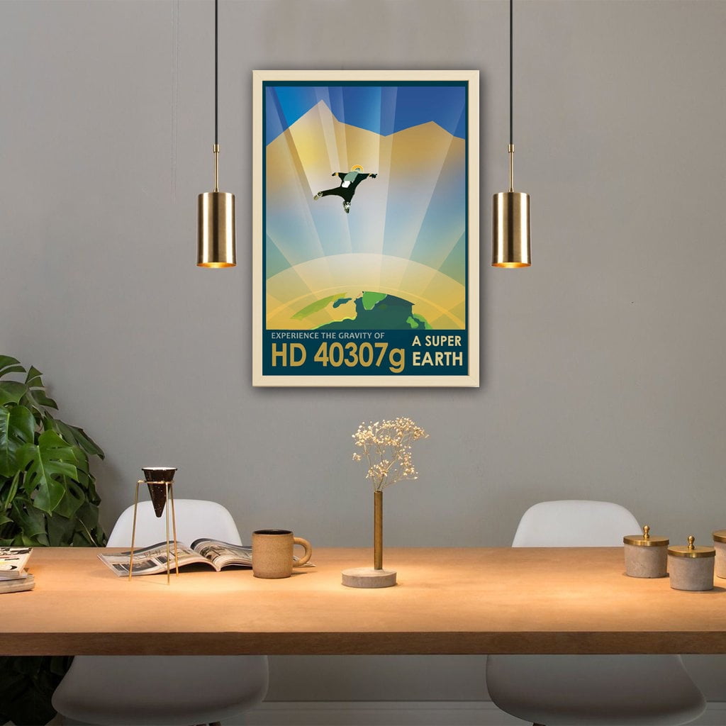 POSTER NASA Retro, Visions of the Future, Space Poster, Super Earth ...