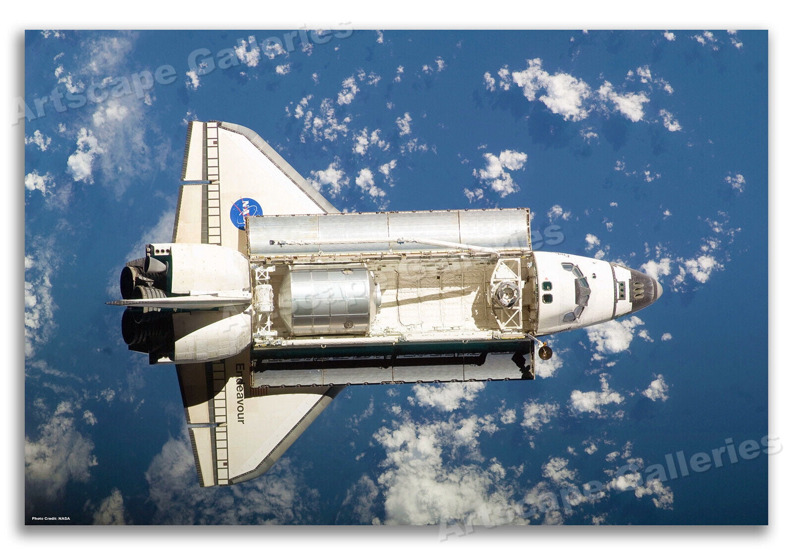 POSTER NASA Space Shuttle Photo Poster - Endeavour in Orbit-16x24 ...