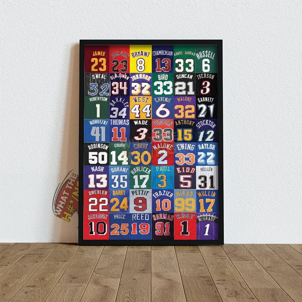 POSTER NBA All Times MVPs Wall Decor, Best Basketball Players , NBA ...