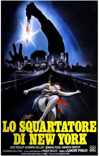 POSTER NEW YORK RIPPER Movie Poster Horror Slasher Lucio Fulci Rare ...