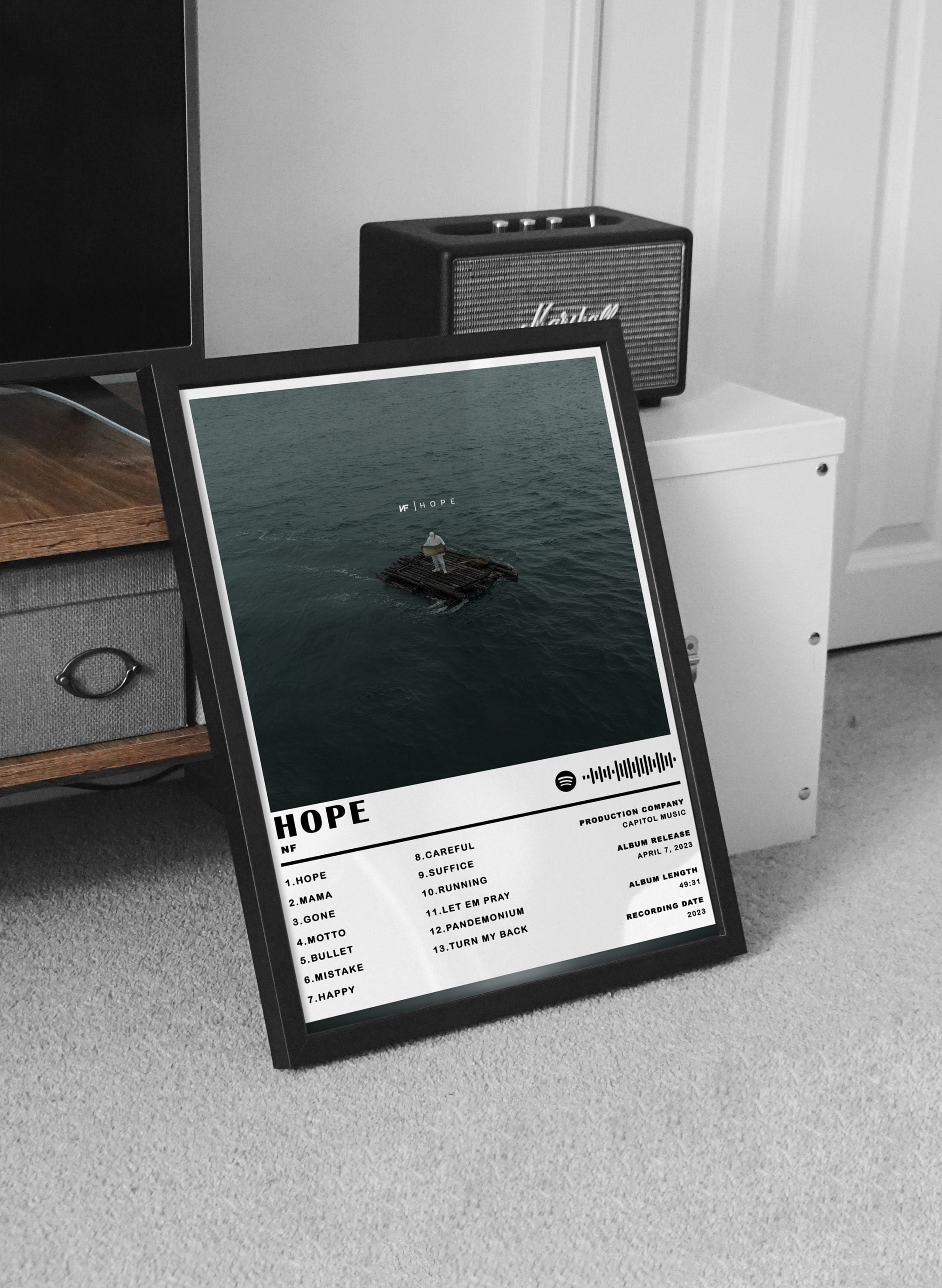 POSTER NF Poster, NF Hope Album, Print, NF Gift Poster, Nf Album High ...