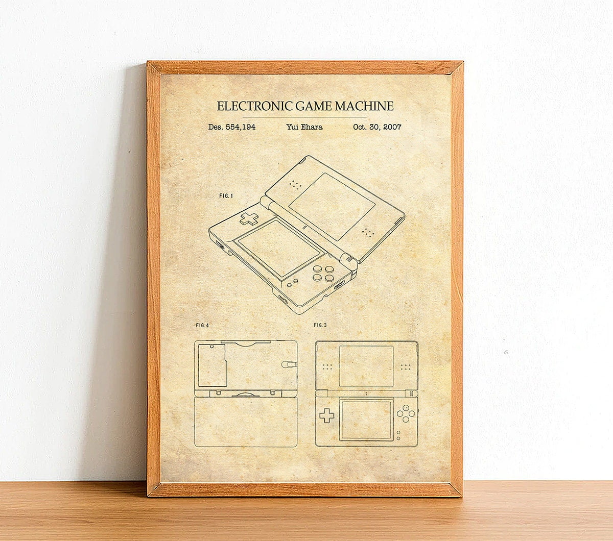 POSTER NINTENDO DS Patent Poster Print - Prints - Home Wall Art Decor ...