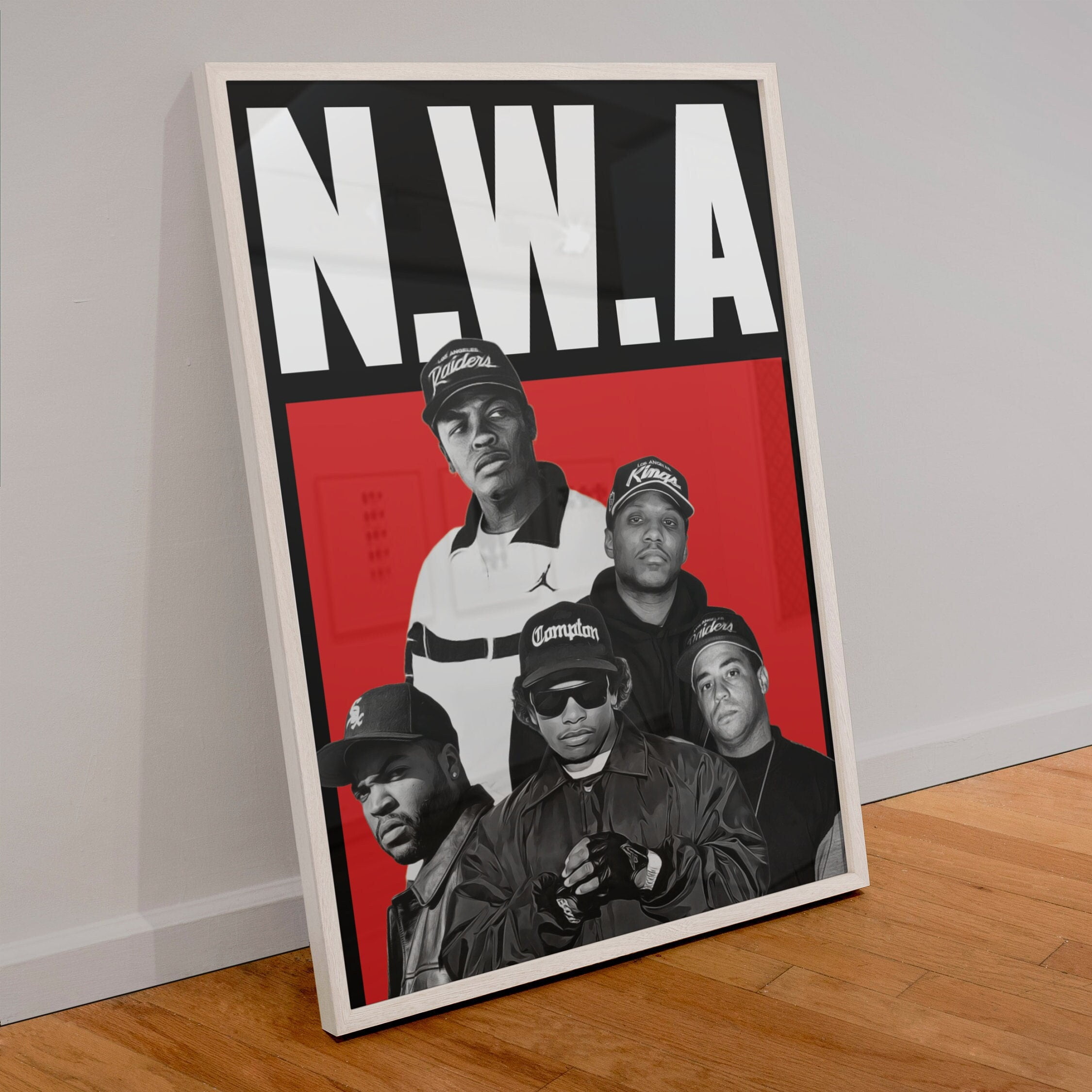 POSTER NWA Poster | Hip-Hop Print | Music Gift | Wall Art | -UNFRAMED ...