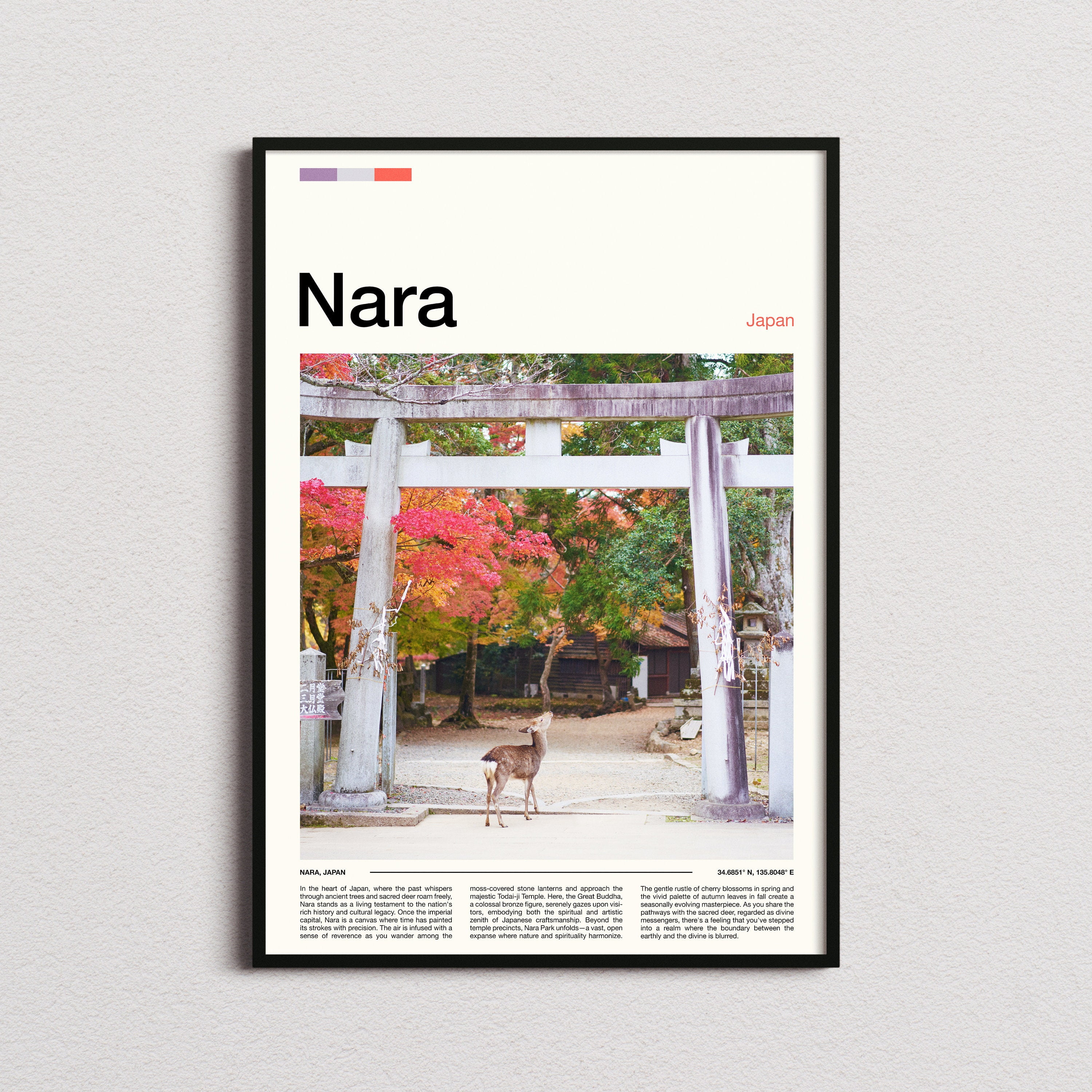 POSTER Nara Print, Nara Poster, Nara Wall Art, Japan Art Print, Nara ...