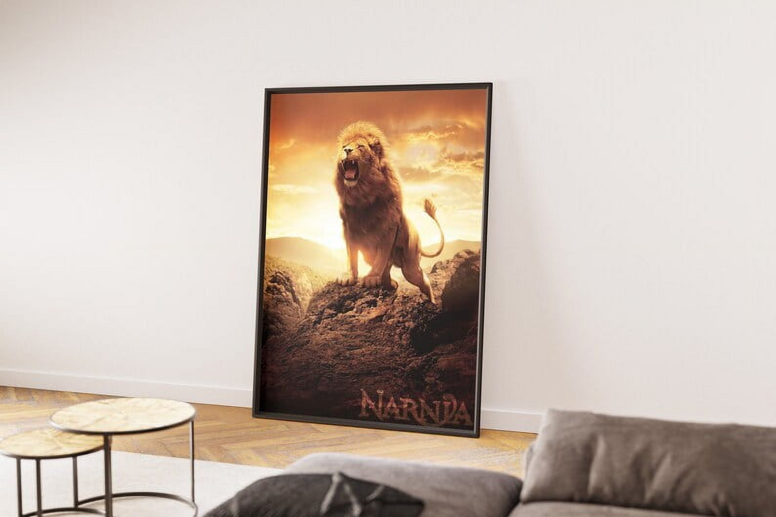 POSTER Narnia The Lion, Aslan, Aslan Wall Art C.S. Lewis Quote, The ...