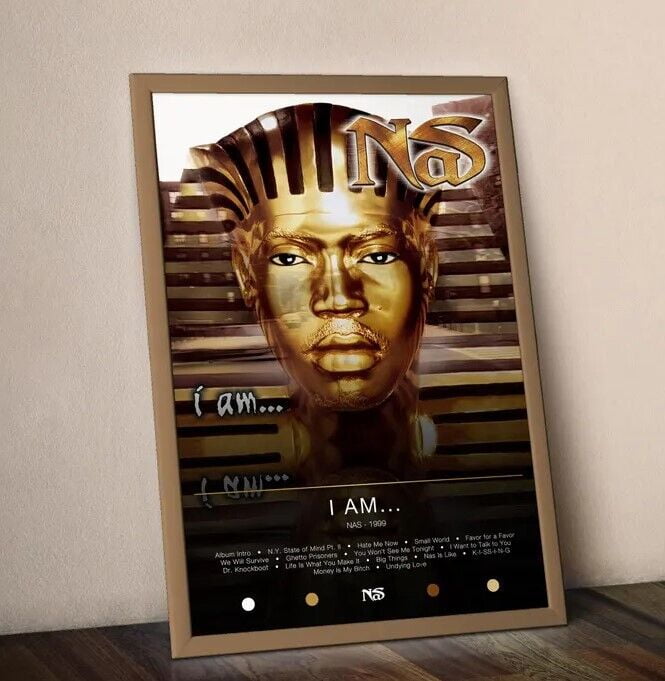 POSTER Nas Poster | I Am... Poster | Album Poster Prints | Wall Decor ...