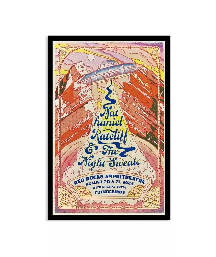 POSTER Nathaniel Rateliff August 20-21 Red Rocks Amphitheatre In ...