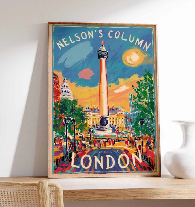 POSTER Nelsons Column Poster, Botanical Print, William Morris Print ...