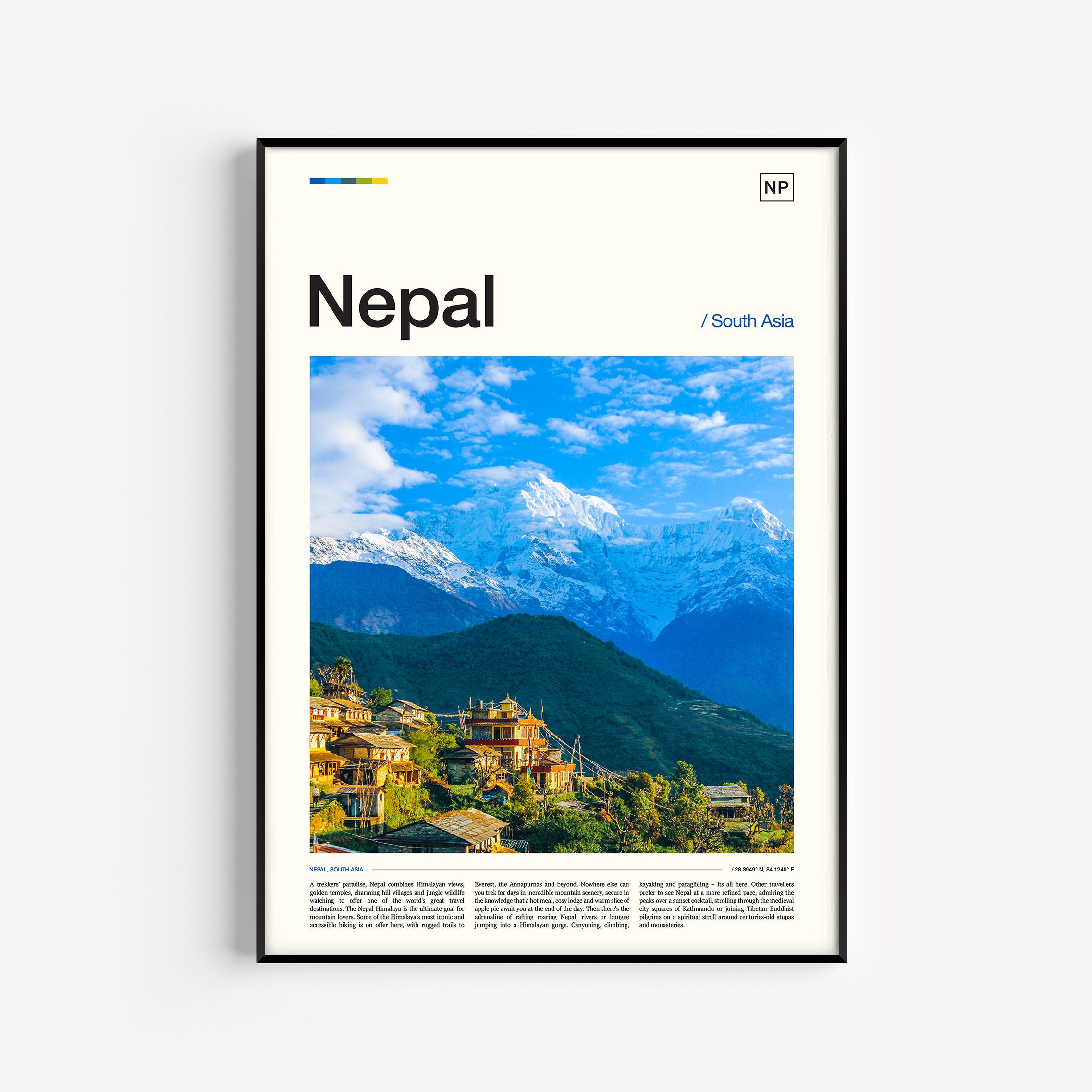 POSTER Nepal Print, Nepal Poster, Nepal Wall Art, Nepal Art Print ...