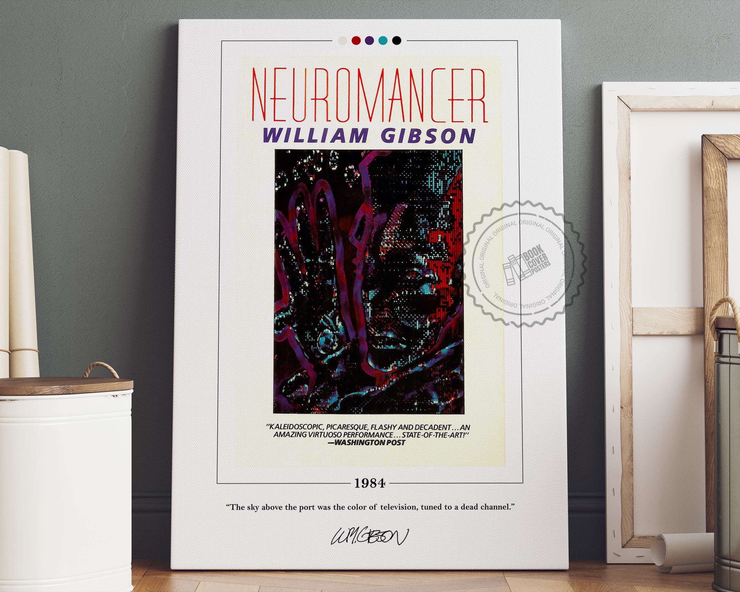 POSTER Neuromancer Book Cover Poster | William Gibson, Neuromancer ...
