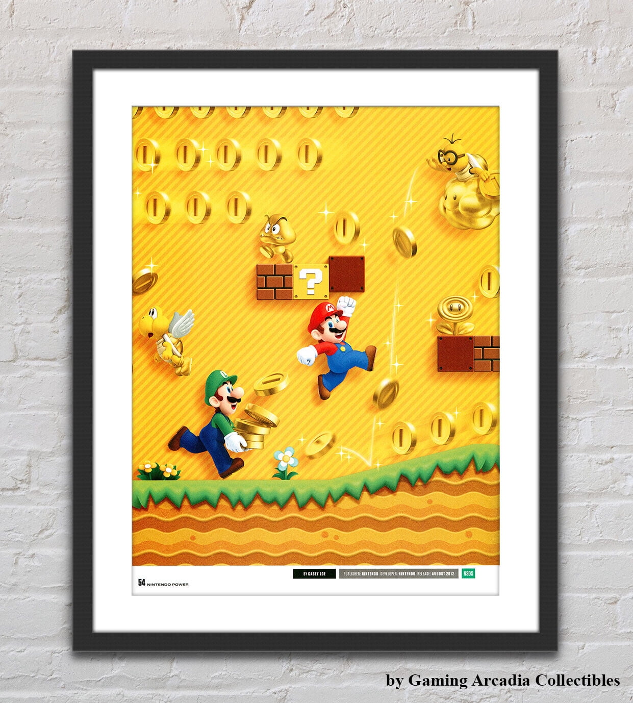 POSTER New Super Mario Bros. Nintendo 3DS Poster-8x12-UNFRAMED ...