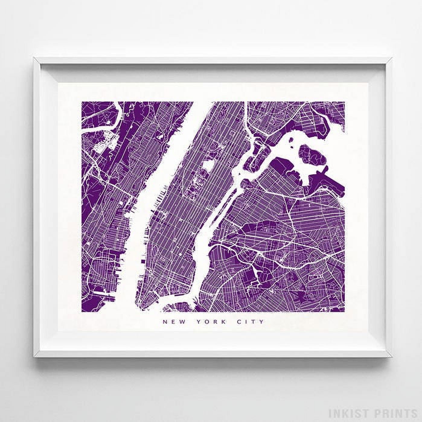 POSTER New York City Map, New York Print, Manhattan Poster, New York ...